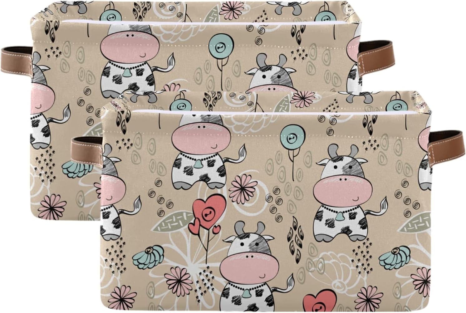 Coolnut Babies Cows Storage Bin for Toy Storage Basket Dirty Clothes ...