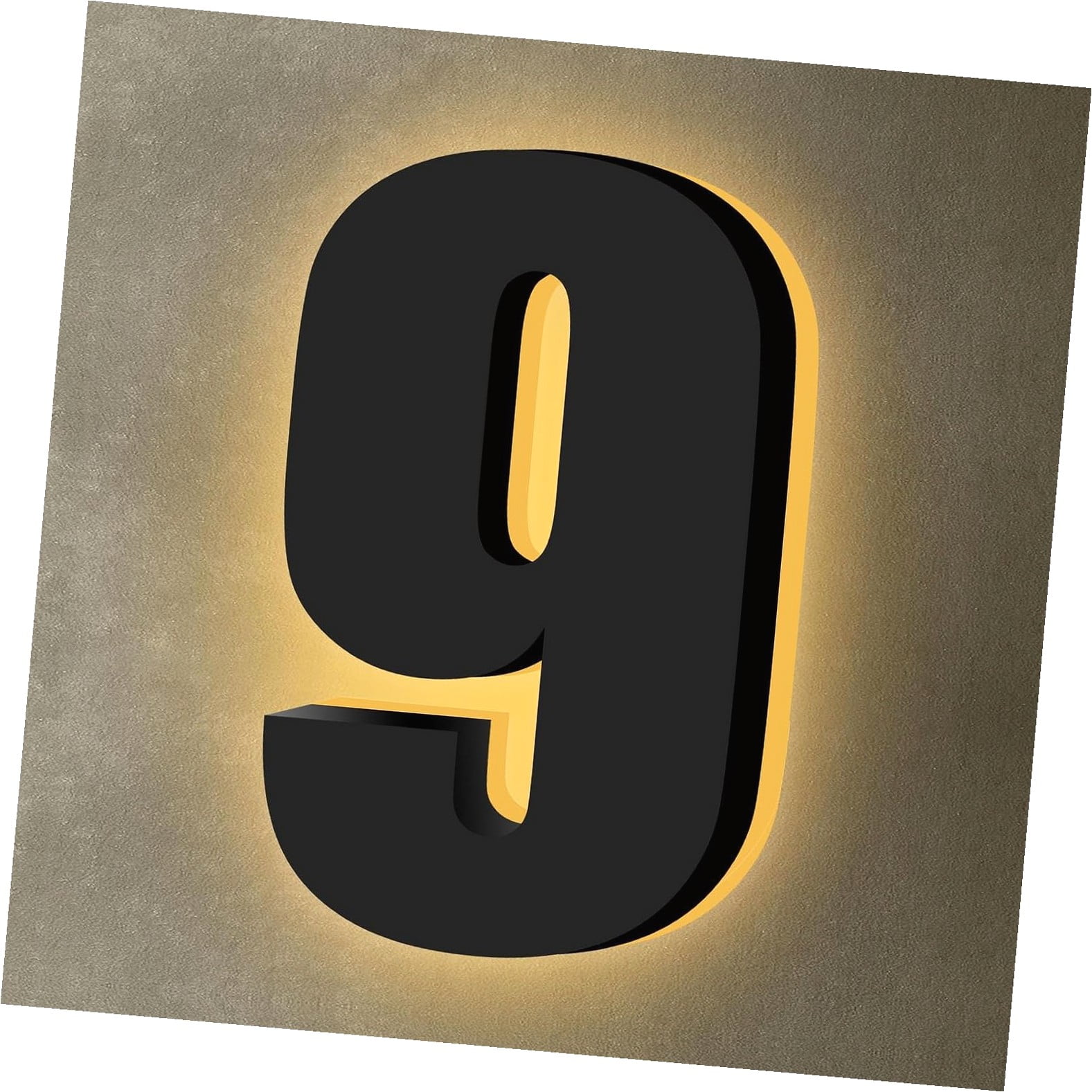 Coolnut Backlit Address Numbers, 7 Inch House Numbers, Steel Hand ...