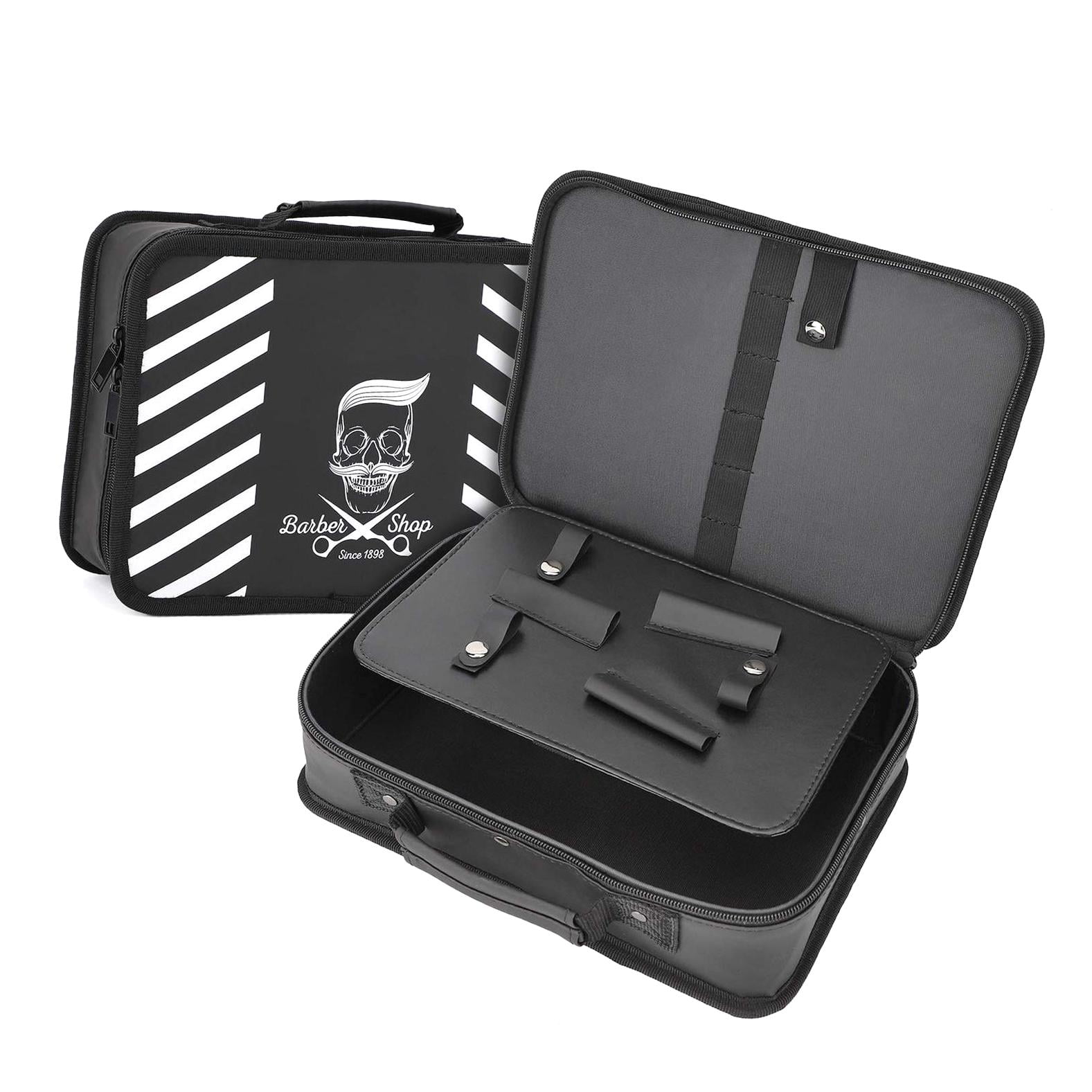 Coolnut Barber Carrying Case, 11.8 x 8.5in Hair Styling Travel Tool Bag ...