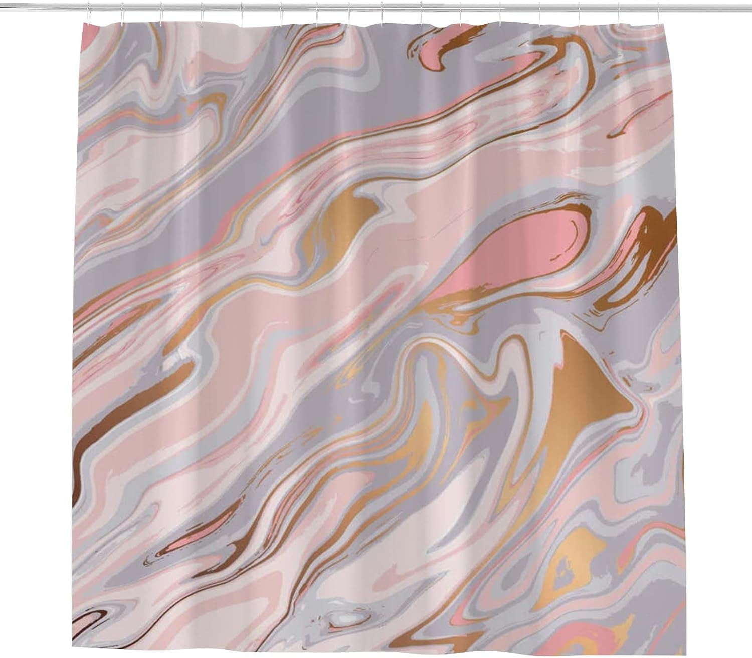 Coolnut Bath Shower Curtain Liners Marble Texture Design 66x72in ...