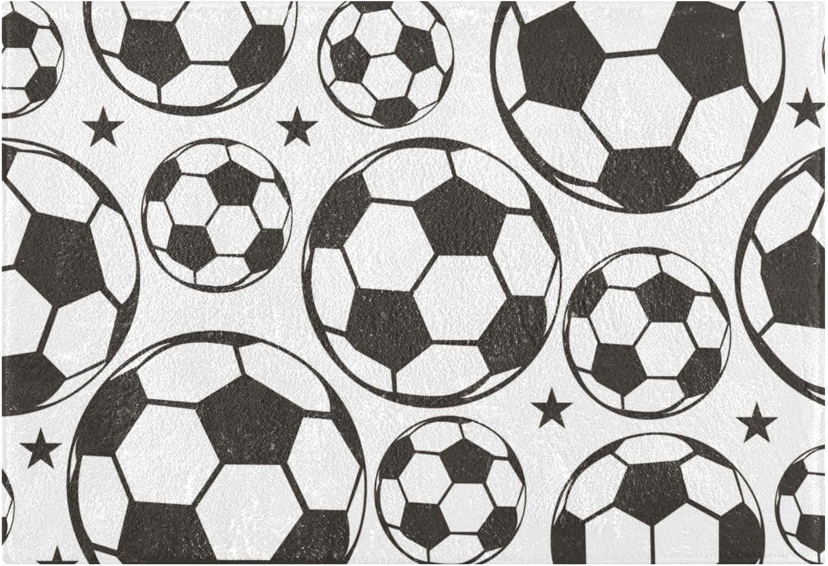 Coolnut Bathroom Rug Mat Football Soccer Ball Bath Mat Super Soft ...