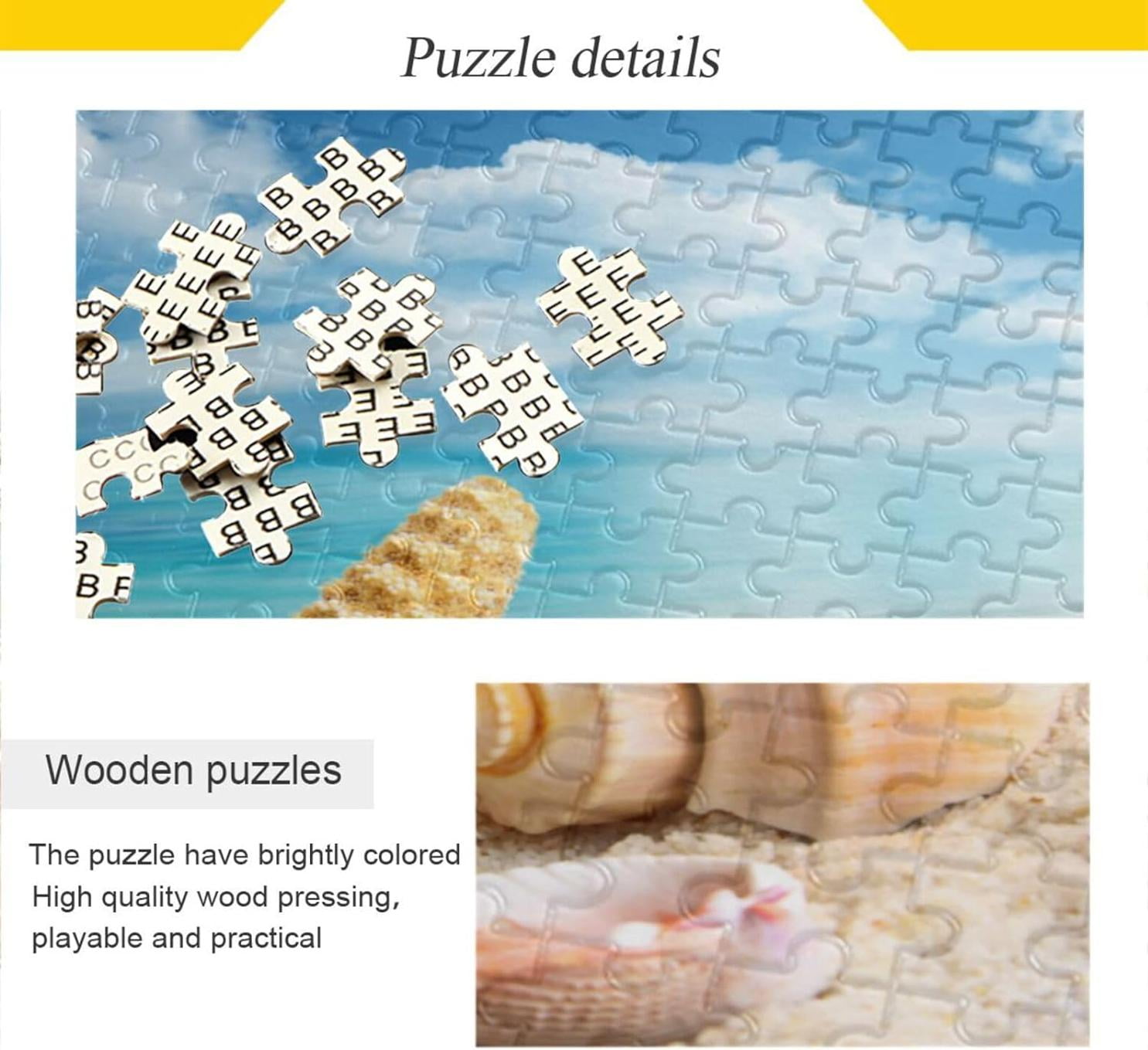 Coolnut Beach Starfish Seashells Puzzles for Adults and Kids 1000 ...