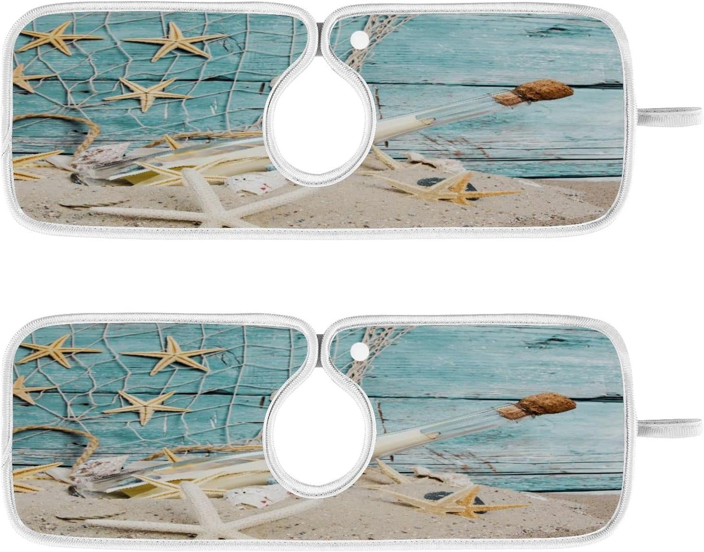 Coolnut Beach Starfish Sink Splash Guard for Faucet 2 Packs Faucet ...