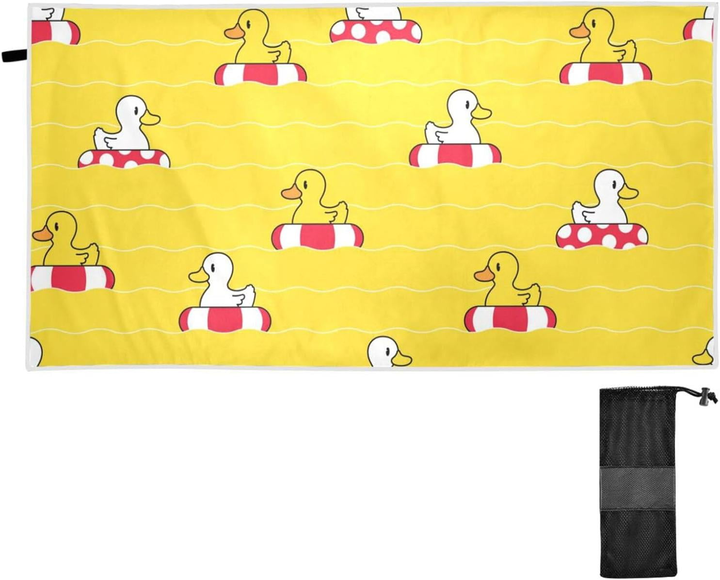 Coolnut Beach Towels Cute Duck Cartoon Camping Towels Sand Free Beach ...