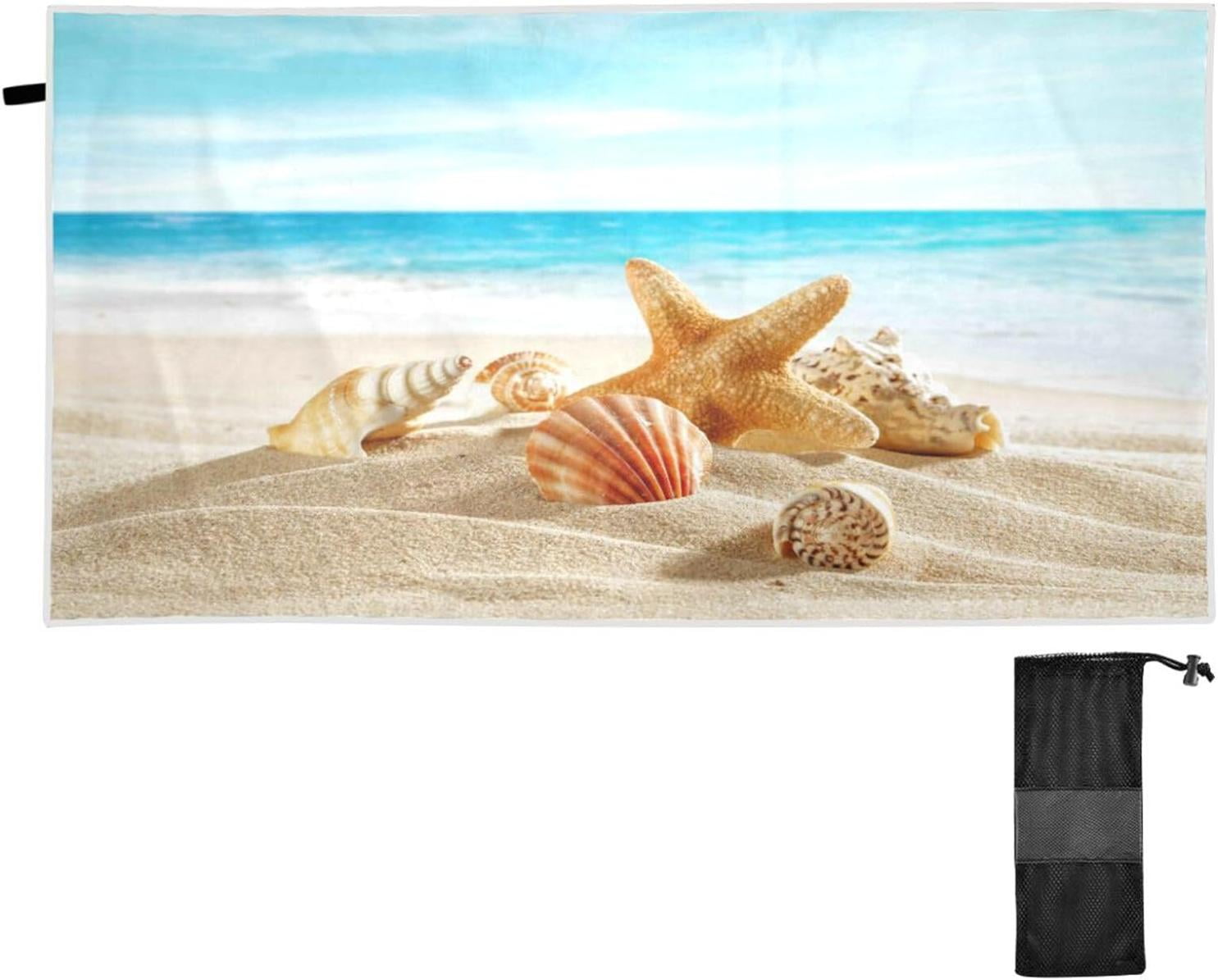 Coolnut Beach Towels Sea Shell Star Sand Camping Towels Summer Starfish ...