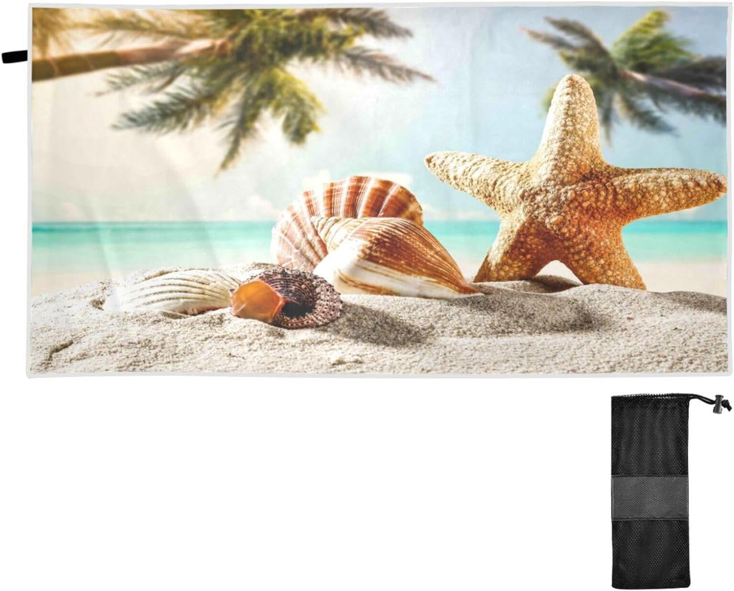 Coolnut Beach Towels Sea Shells Starfish Camping Towels Summer Beach ...