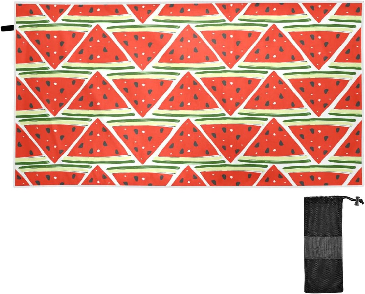 Coolnut Beach Towels Summer Watermelon Slices Camping Towels Tropical ...