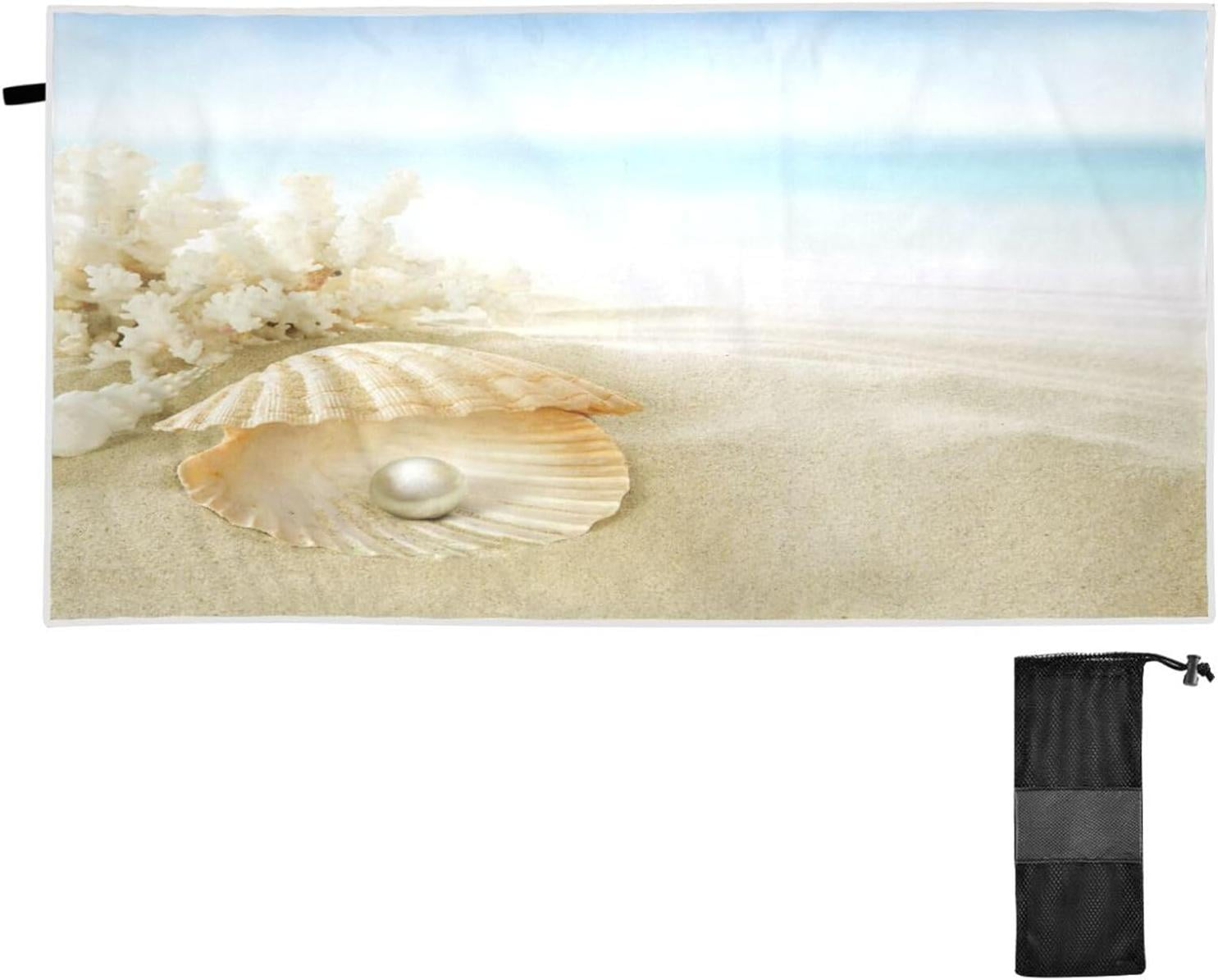 Coolnut Beach Towels Tropical Pearl Coral Reef Camping Towels Summer ...