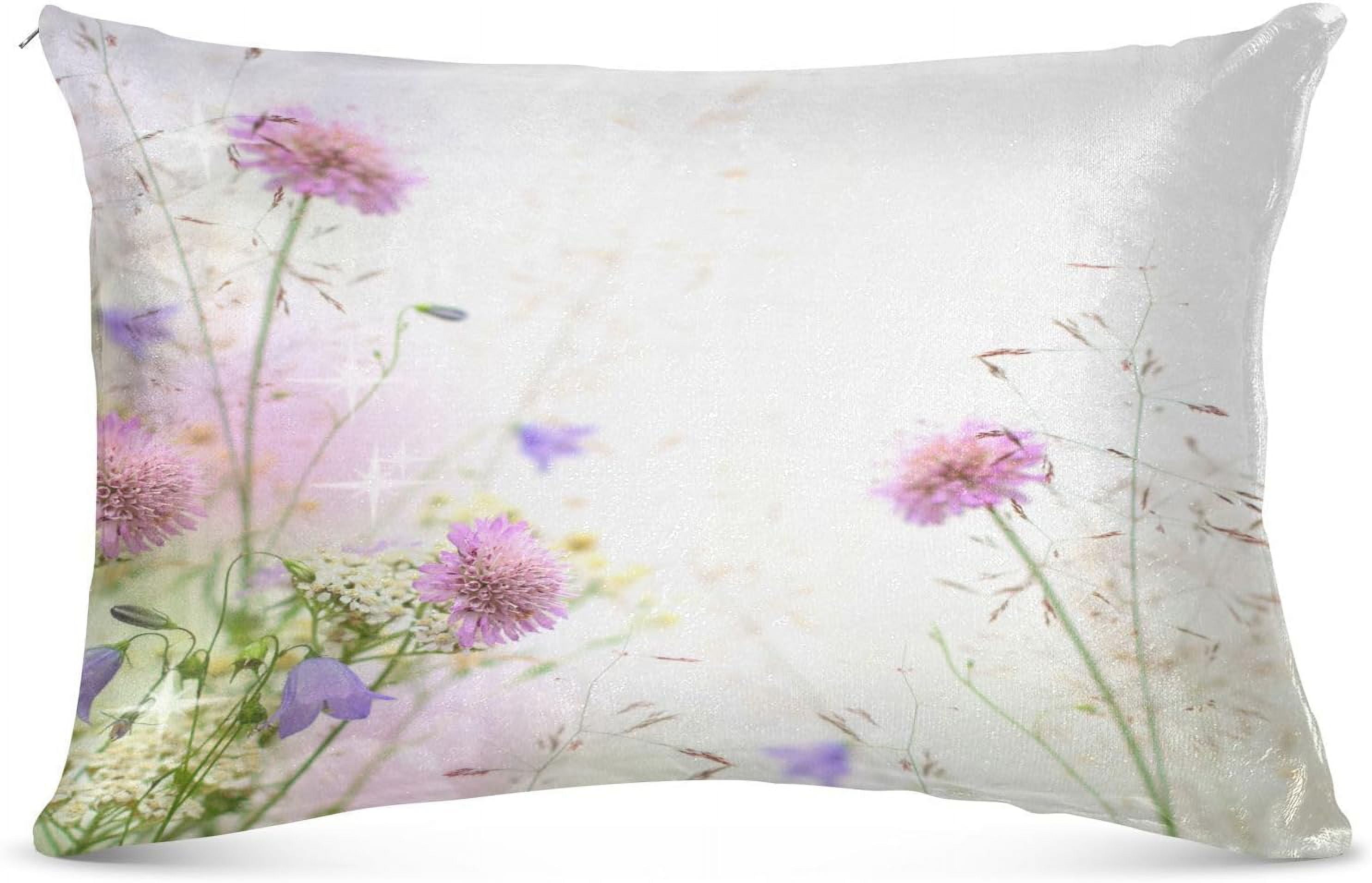 Coolnut Beautiful Floral Border Pillowcase Queen Size, Super Soft ...