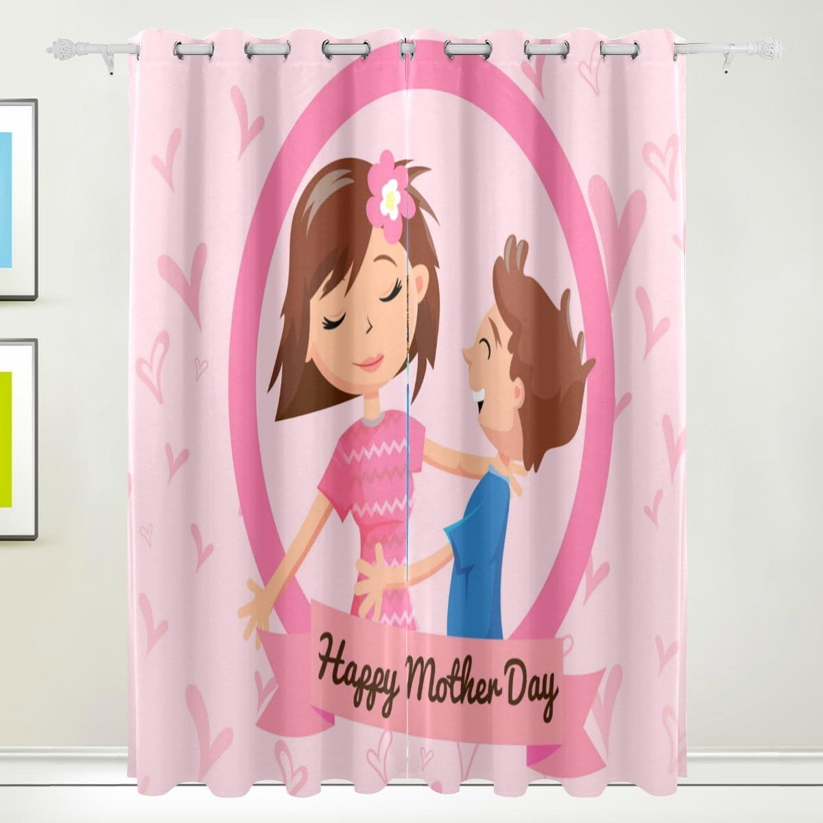 Coolnut Beautiful Mother Embracing Son Thermal Insulated Blackout ...