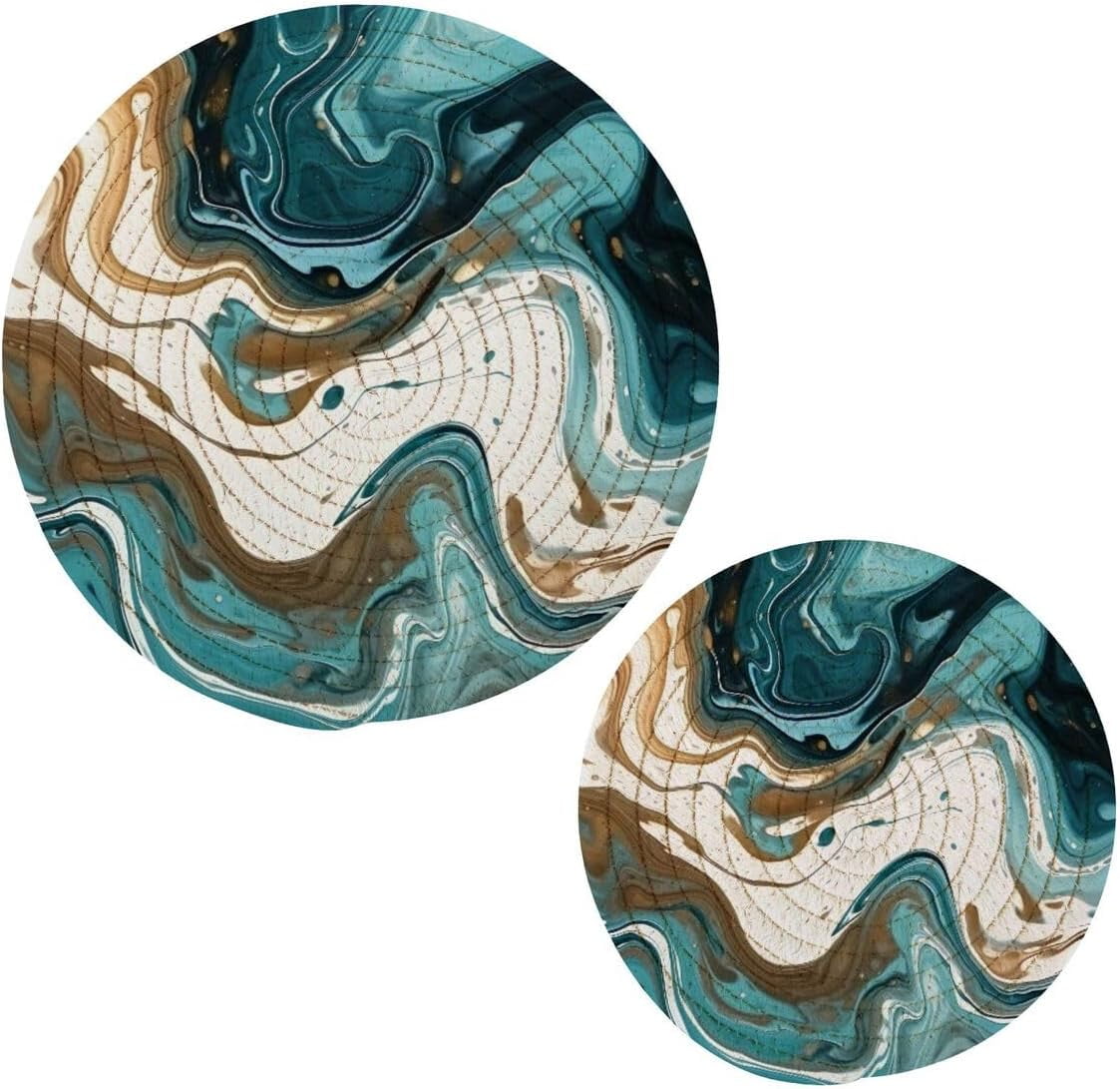 Coolnut Beautiful Paint Texture Pot Holders Trivets Set 2Pcs ...