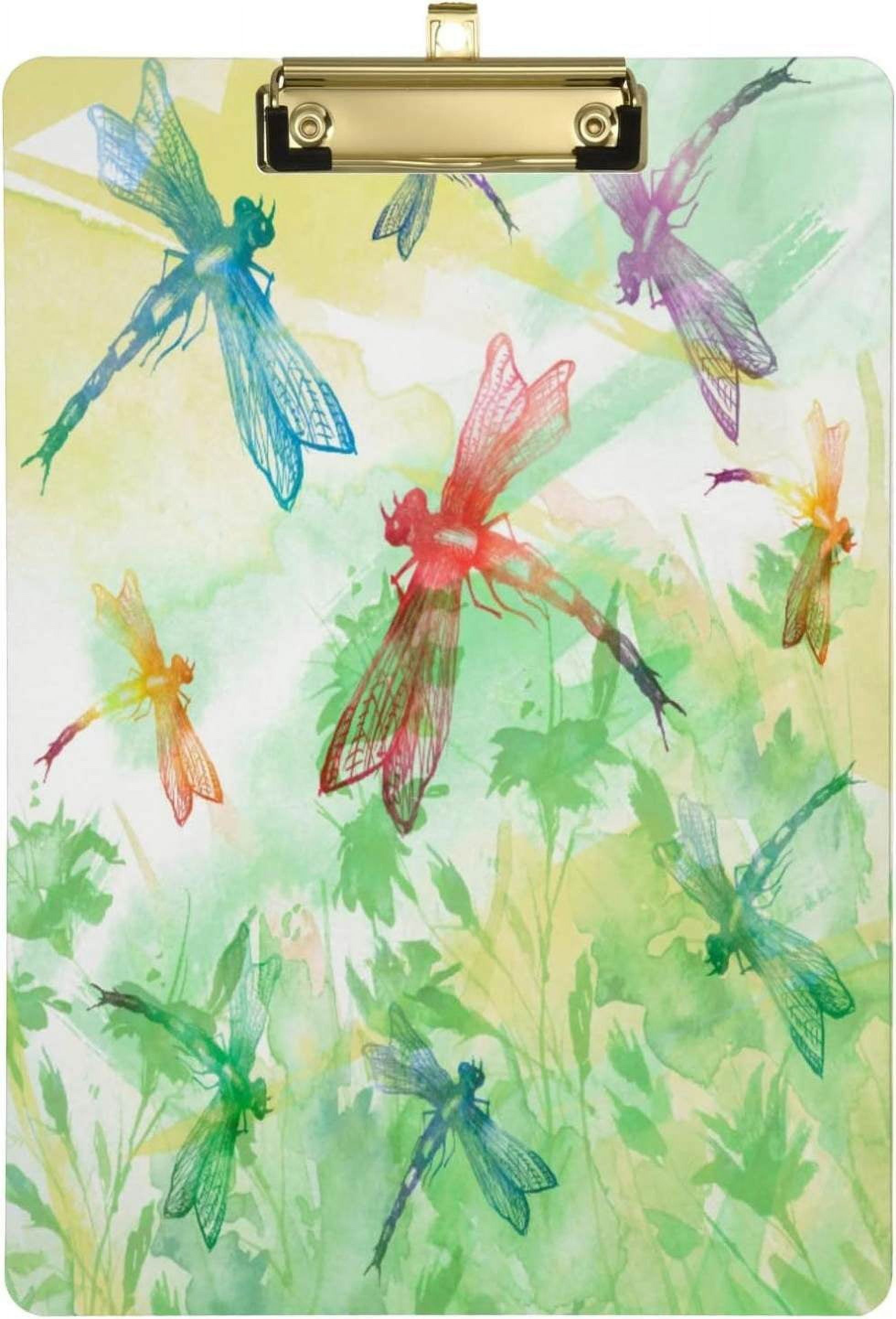 Coolnut Beautiful Watercolor Dragonfly Clipboards, Fashion Design ...
