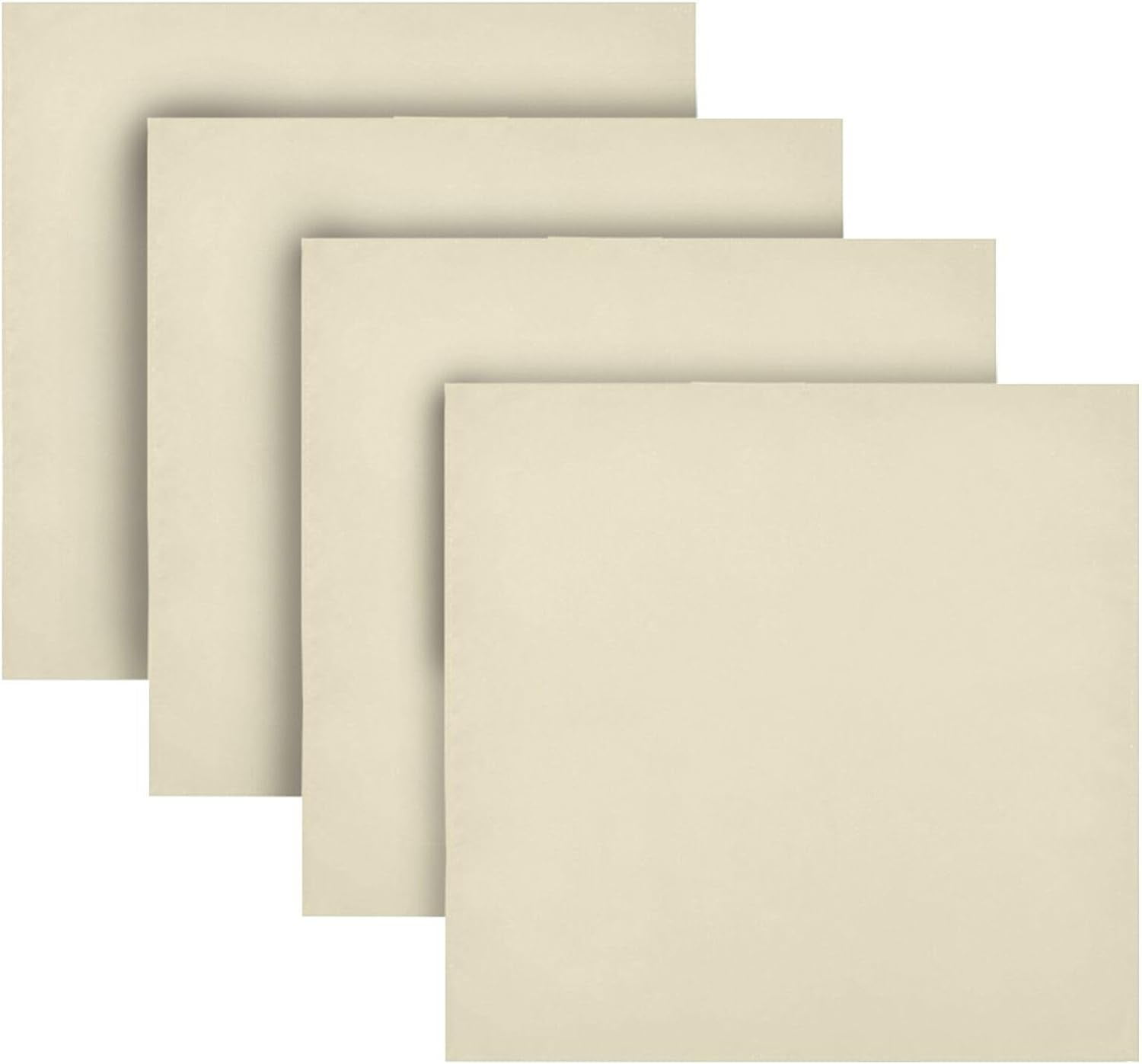 Coolnut Beige Cream Solid Color Cloth Napkins Set of 4, Reusable ...