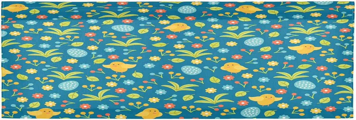 Coolnut Bird Flower Grass Trolley Bag Curtain Drape, 54" x 18" Curtain ...