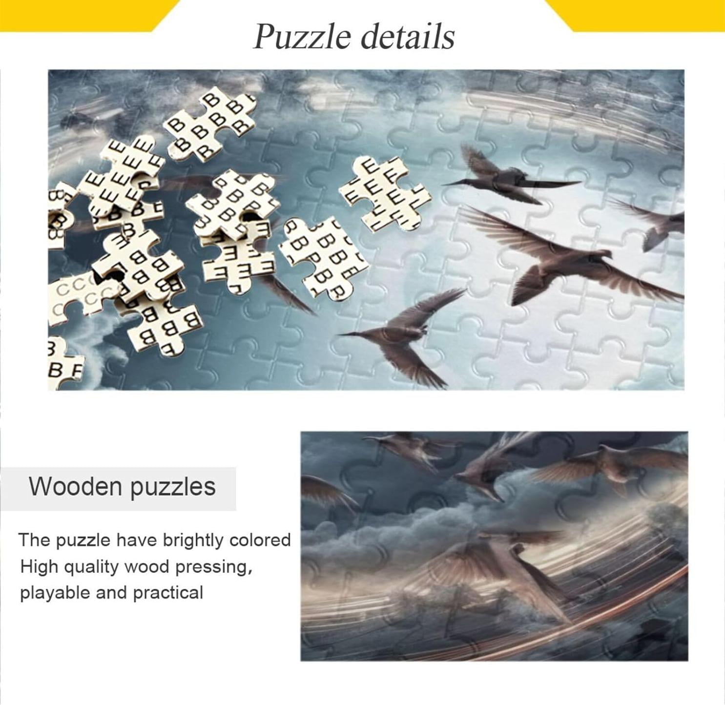 Coolnut Birds Circular Pattern Puzzles for Adults and Kids 500 Pieces ...