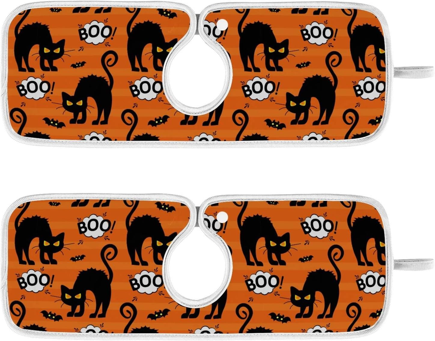 Coolnut Black Cat Boo Sink Splash Guard for Faucet 2 Packs Faucet ...