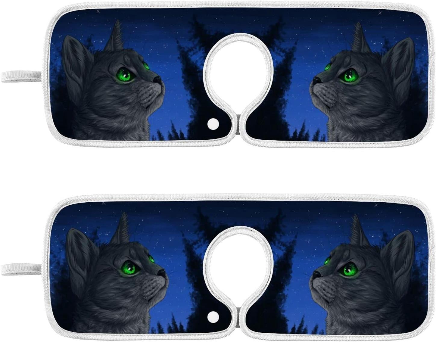 Coolnut Black Cats Forest Sink Splash Guard for Faucet 2 Packs Faucet ...