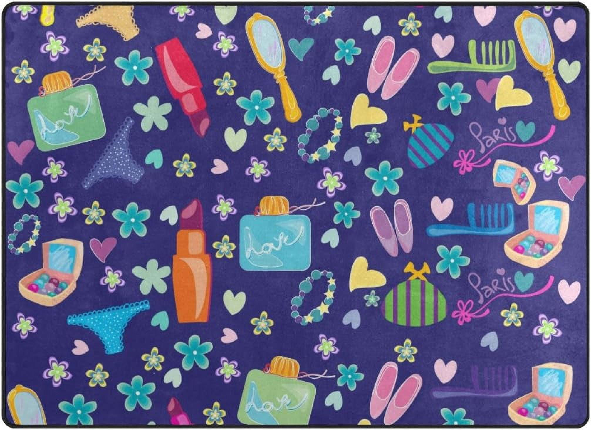 Coolnut Blue Background Paris Symbols 80 x 58 inches Lightweight Soft ...