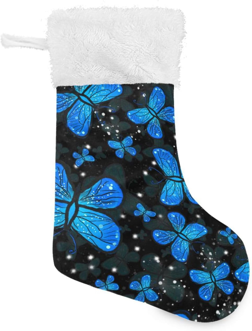 Coolnut Blue Butterfly Christmas Stockings Gradient Color Christmas ...