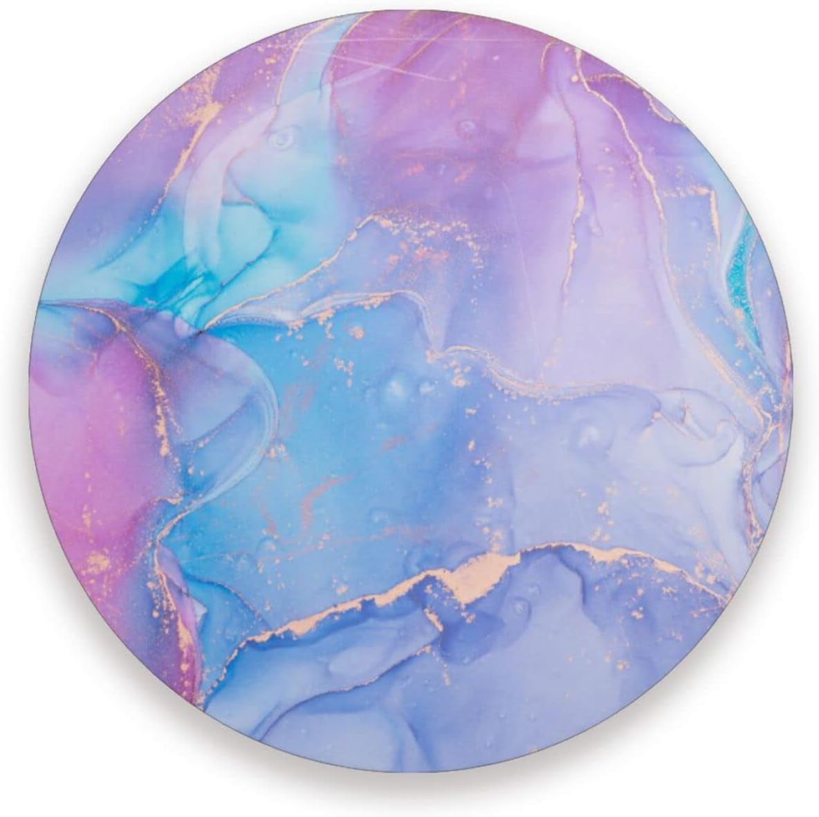 Coolnut Blue Pink Marble Texture Coasters for Drinks Set of 4 ...