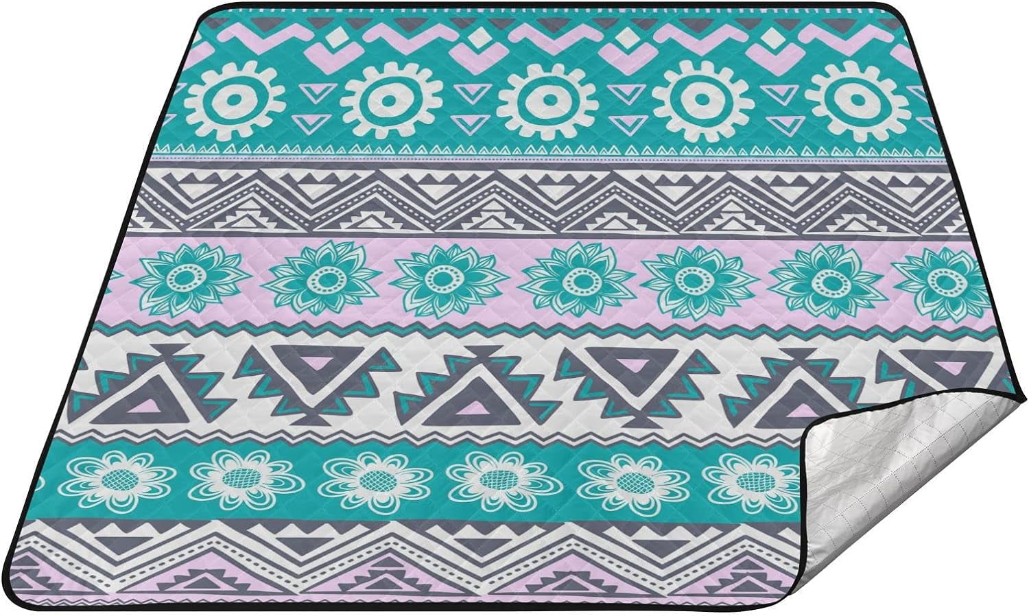 Coolnut Bohemian Large Picnic & Outdoor Beach Blanket, Waterproof ...