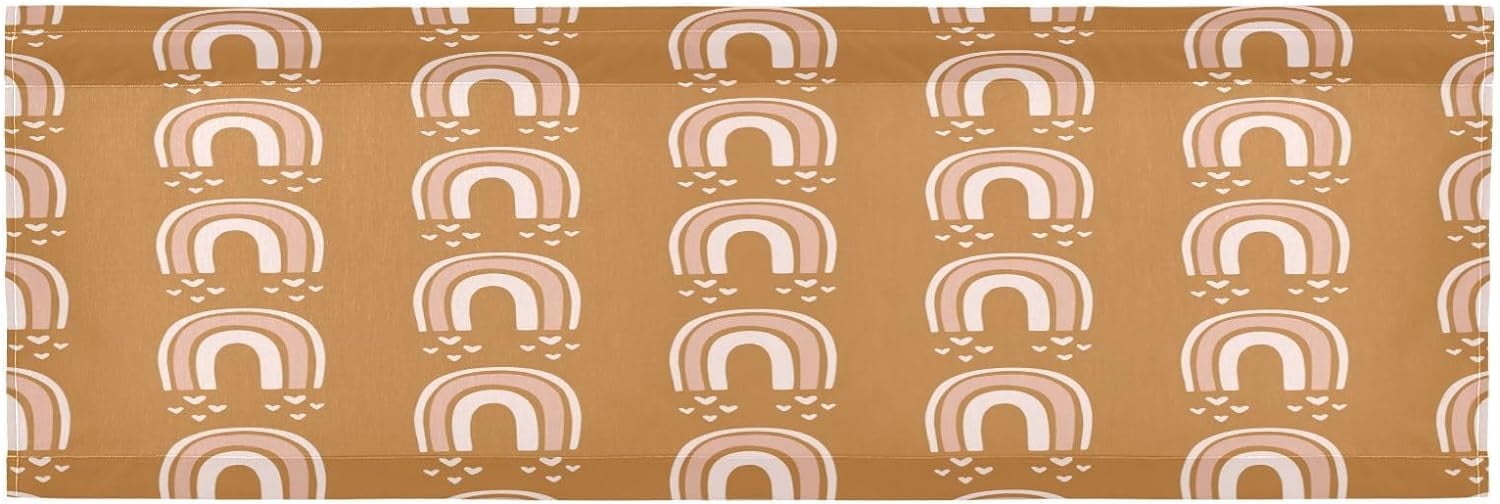 Coolnut Boho Rainbow Trolley Bag Curtain Drape, 54" x 18" Curtain ...