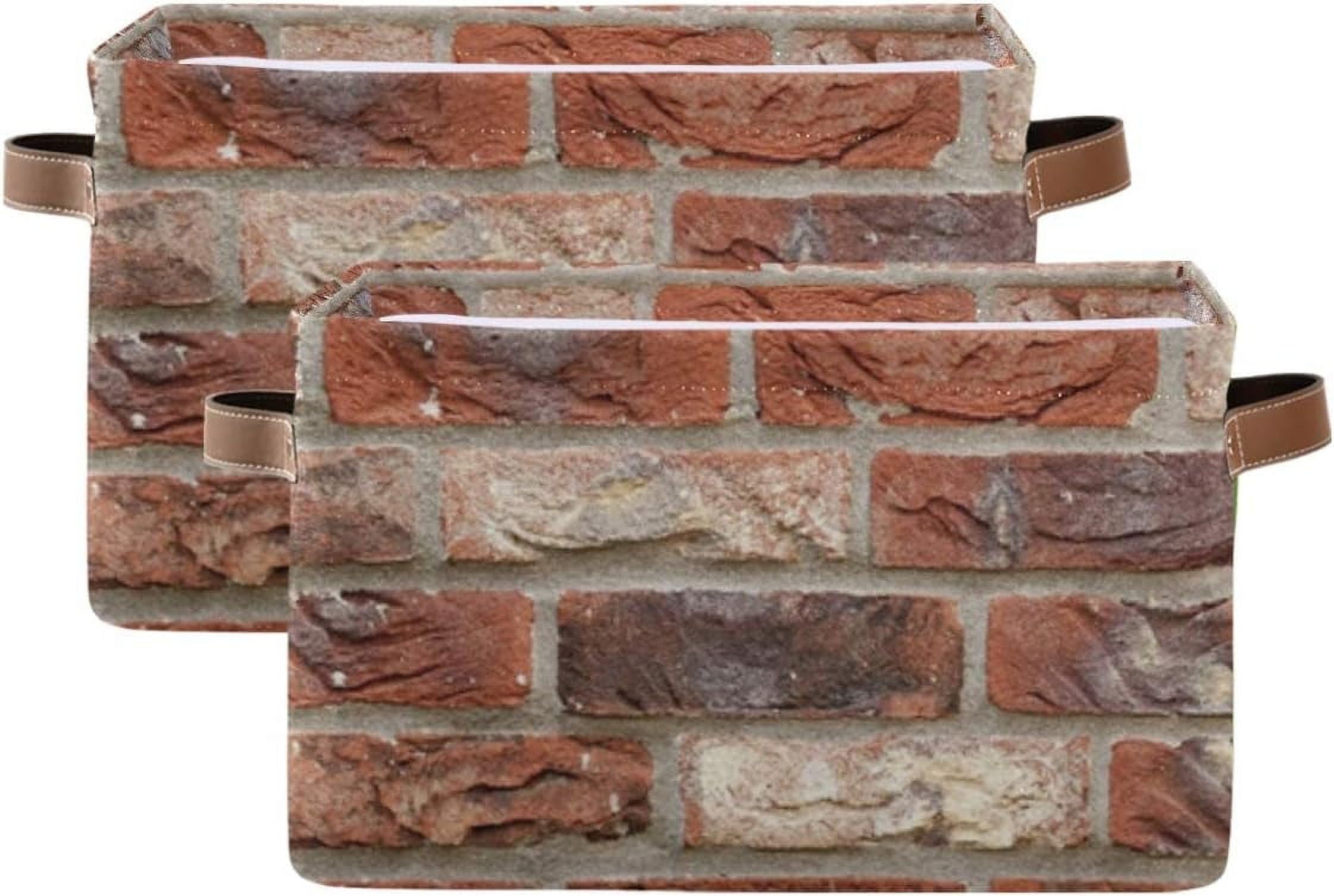 Coolnut Brick Wall Storage Cube Boxes for Nursery Toys, Fabric Storage ...