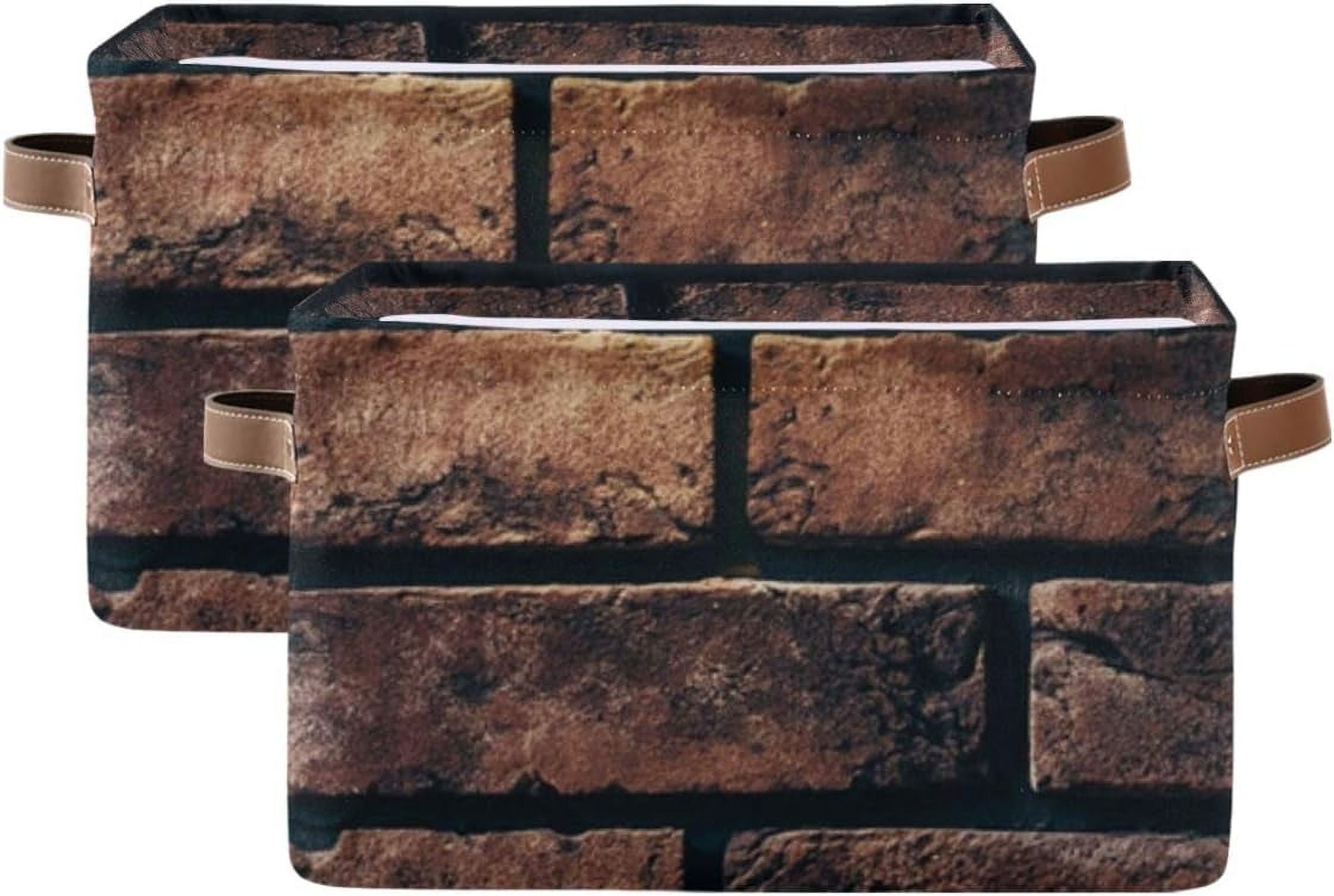 Coolnut Brick Wall Storage Cube Boxes for Nursery Toys, Fabric Storage ...