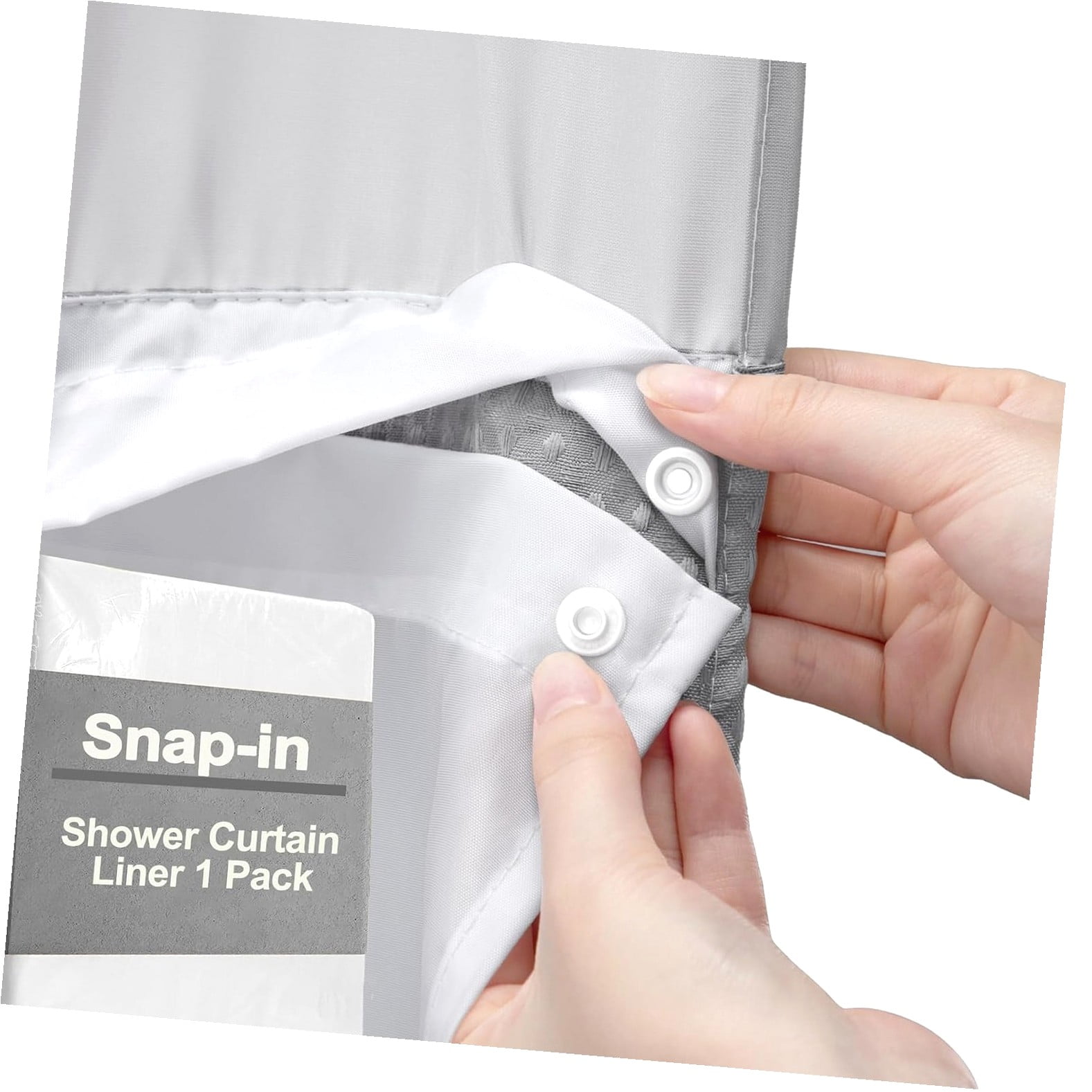Coolnut Built-in Liner 71" 61", for 72" 81" No Shower Curtain - Walmart.com