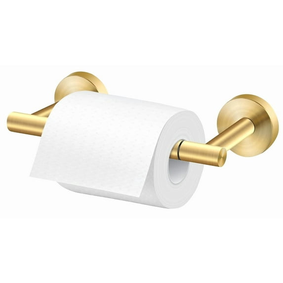Coolnut Bush Toilet Paper Holder, SUS Double Post Pivoting Toilet Paper ...