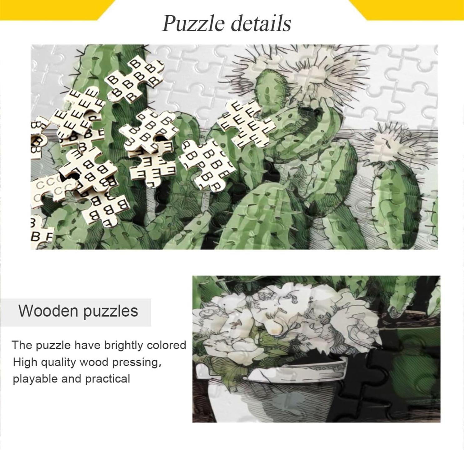 Coolnut Cactus Plants Flowers Puzzles for Adults and Kids 500 Pieces ...