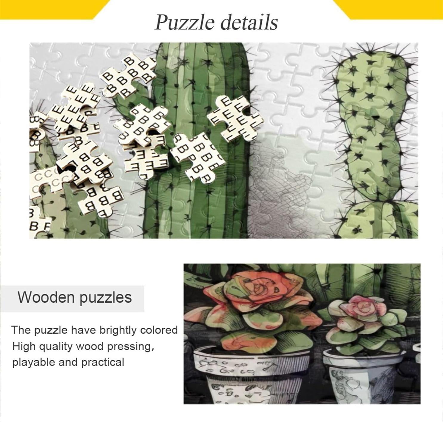 Coolnut Cactus Plants Flowers Puzzles for Adults and Kids 500 Pieces ...