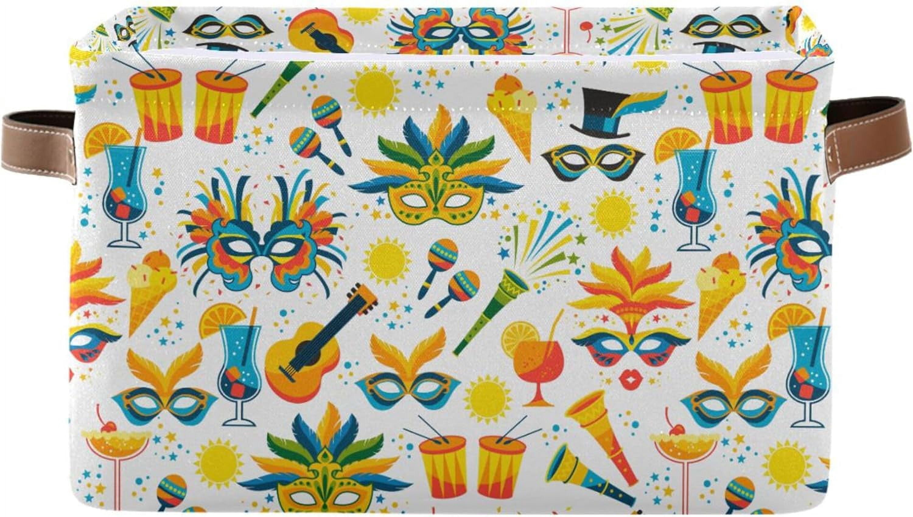 Coolnut Carnival Elements Storage Basket Foldable Storage Bin 2 Pack ...