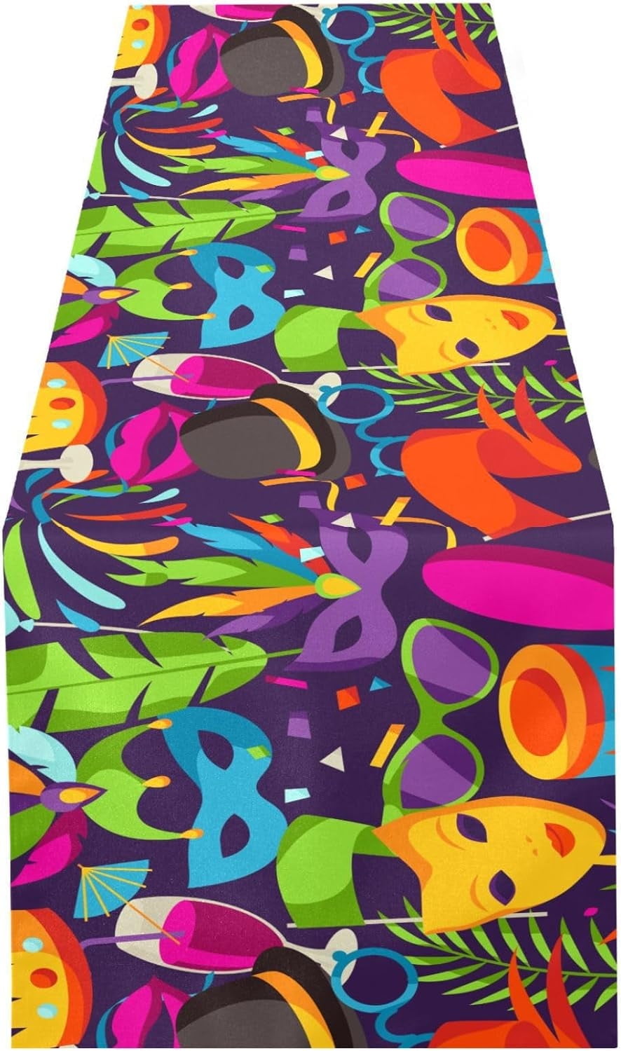 Coolnut Carnival Party Pattern Table Runner - 14x108 Inch Soft Fabric ...