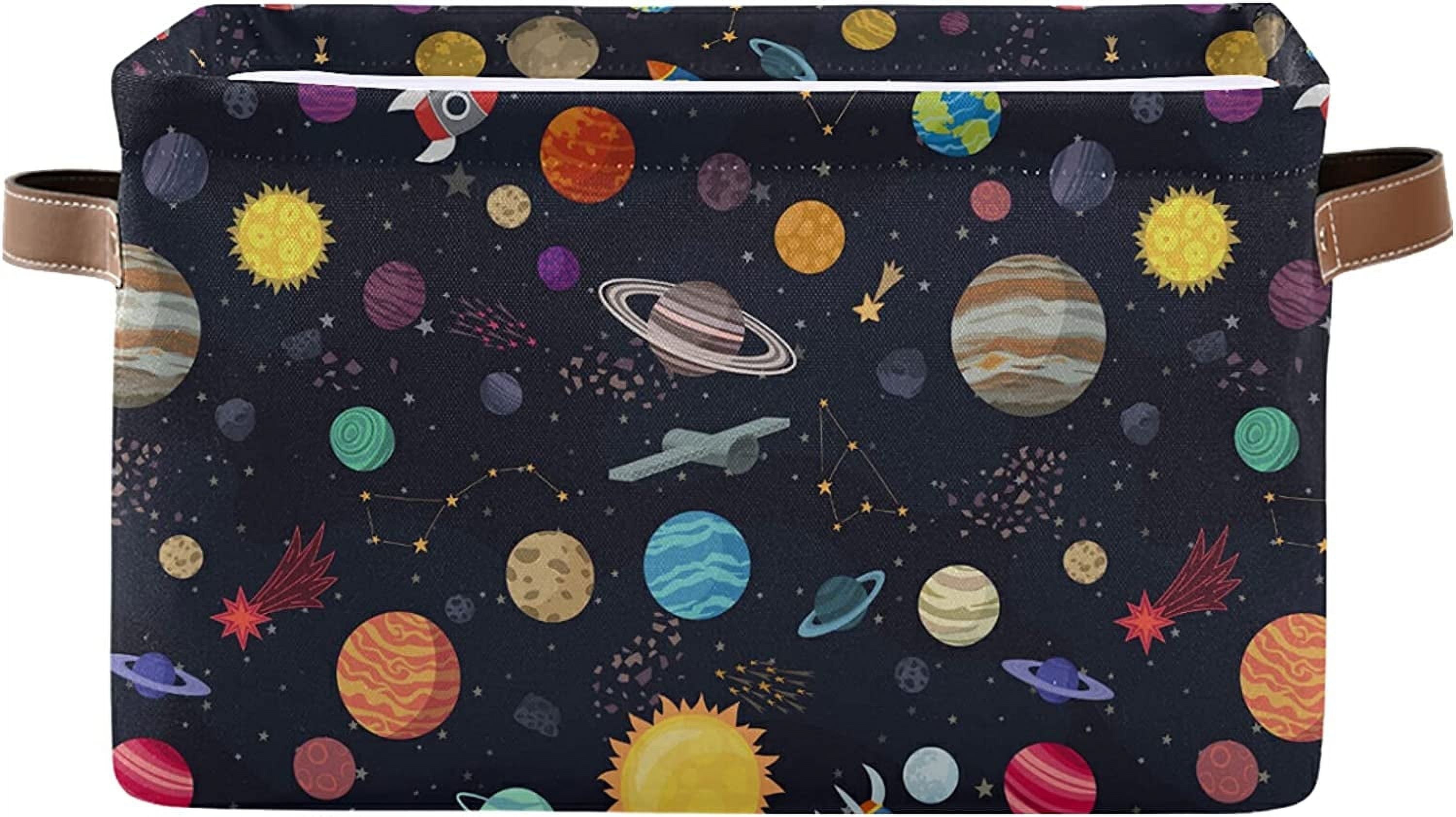 Coolnut Carton Space Spaceships Rectangular Storage Bin Canvas Square ...