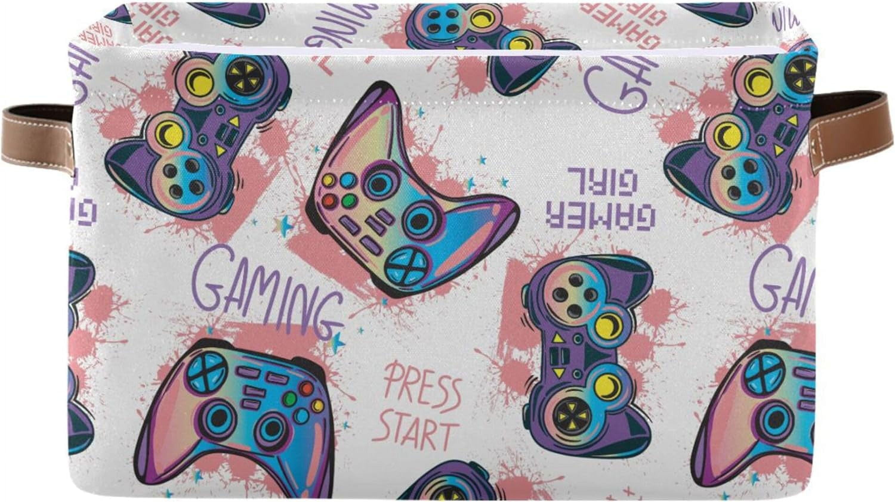 Coolnut Cartoon Control Lever Storage Basket Foldable Storage Bin ...