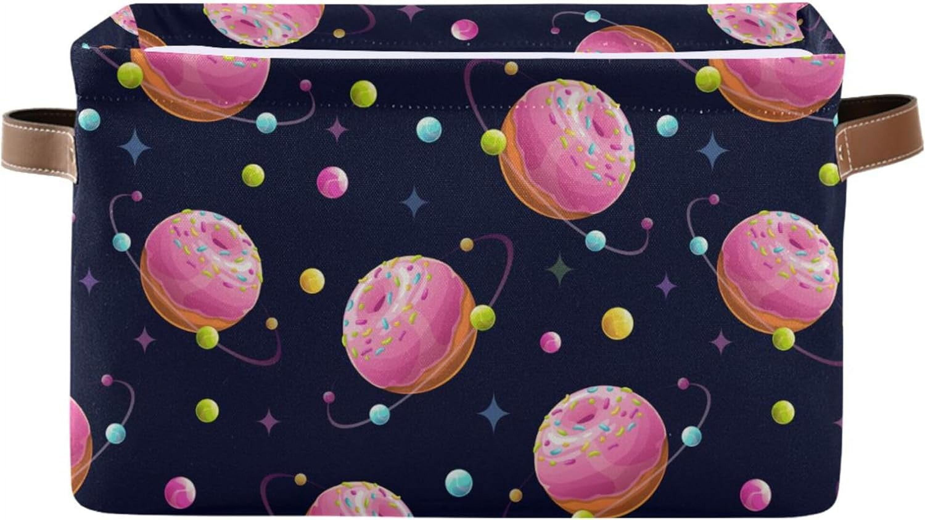 Coolnut Cartoon Donut Planet Storage Basket Foldable Storage Bin ...