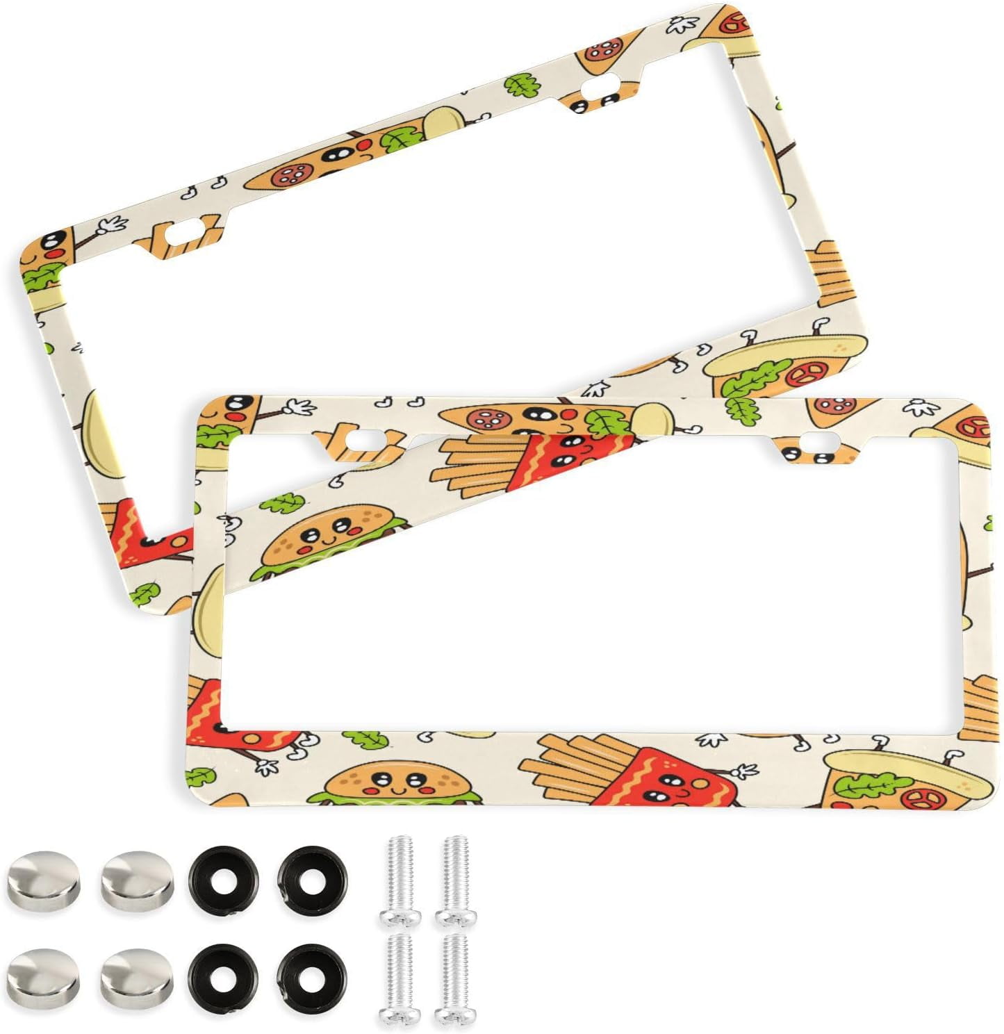 Coolnut Cartoon Food License Plate Frames, Decorative License Plate ...