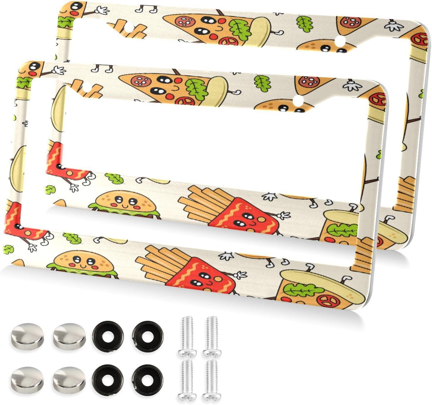 Coolnut Cartoon Food License Plate Frames, Decorative License Plate ...
