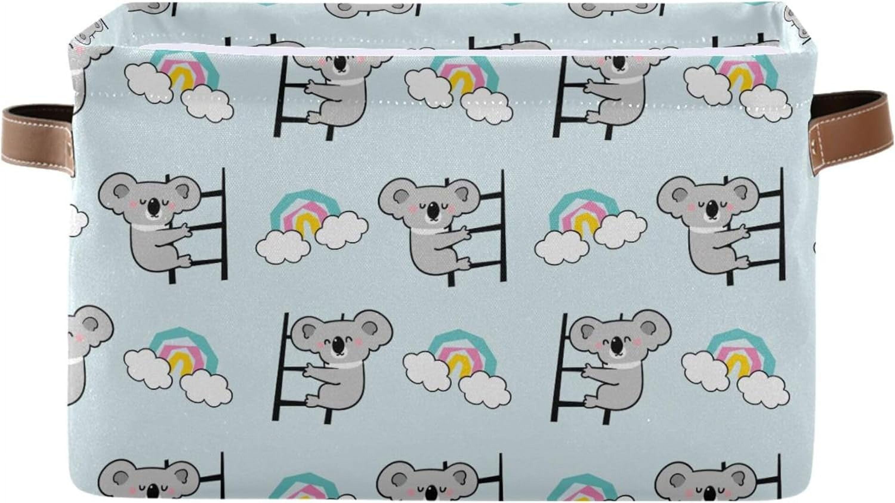 Coolnut Cartoon Koala Storage Basket Foldable Storage Bin, Canvas ...