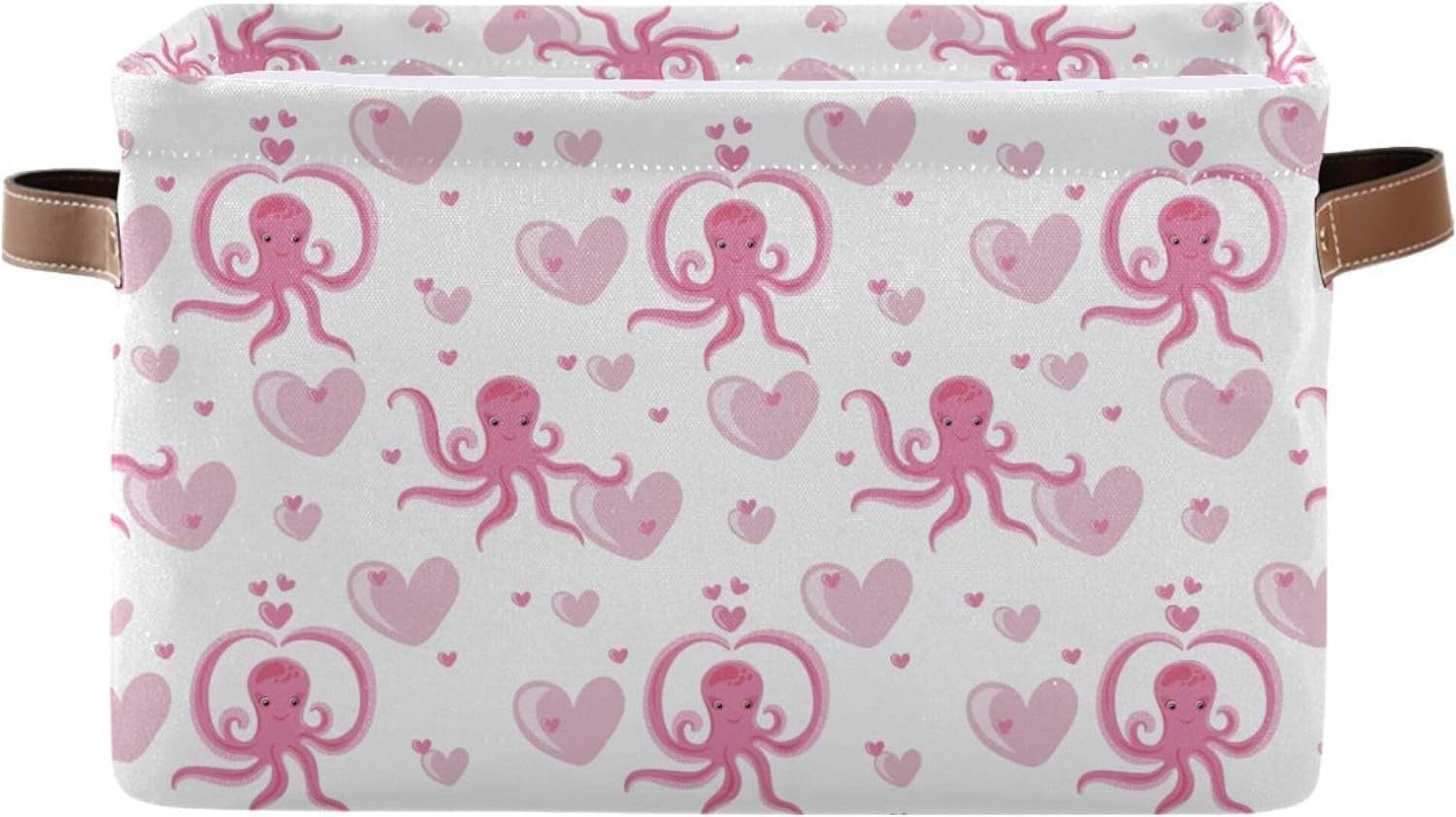 Coolnut Cartoon Octopus Storage Basket Foldable Storage Bin, Canvas ...