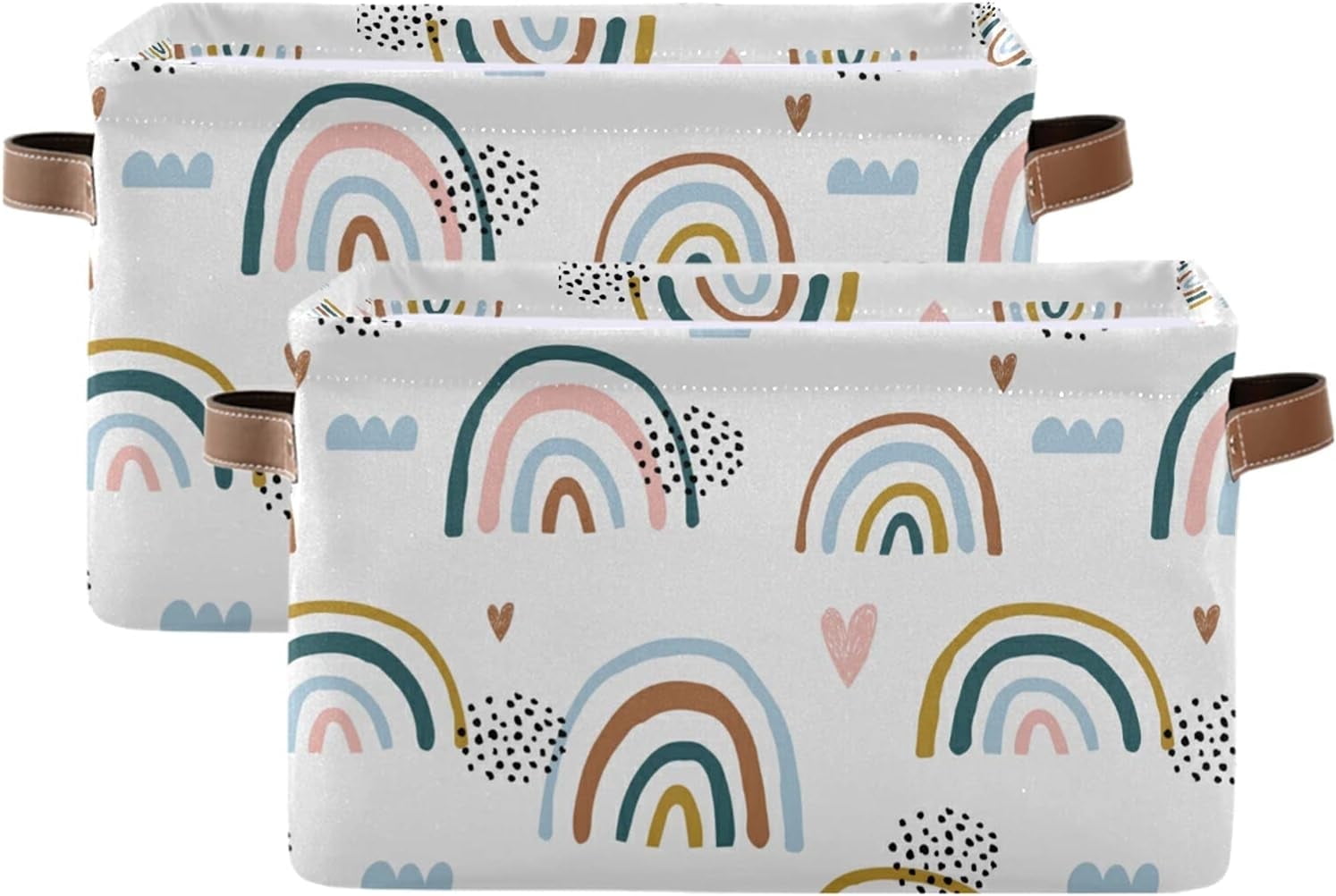 Coolnut Cartoon Rainbow Storage Bin for Toy Storage Basket Dirty ...