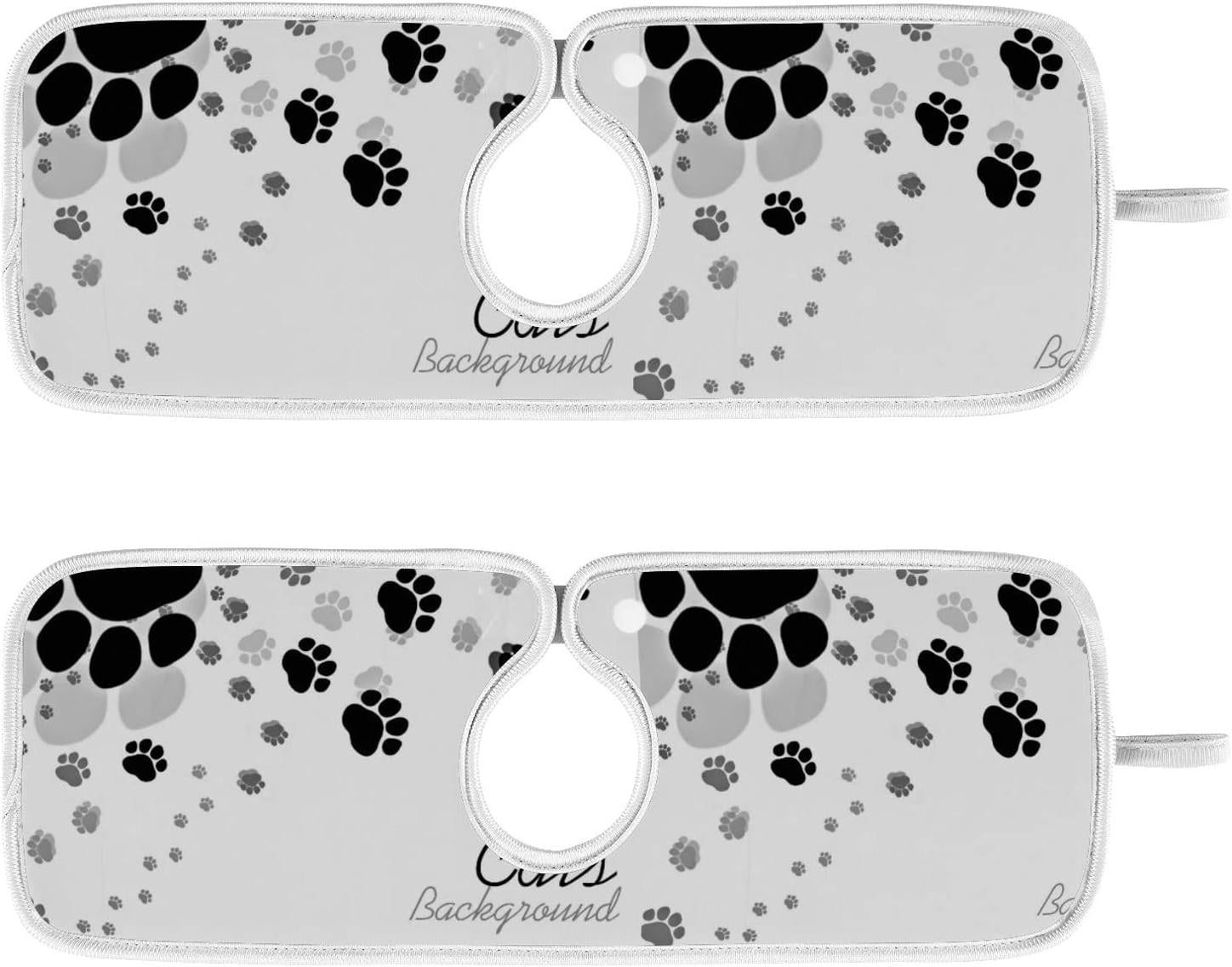 Coolnut Cats Paw 2PCS Faucet Absorbent Mat Kitchen Faucet Sink Splash ...