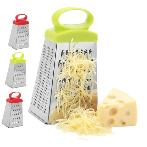 Coolnut Cheese Grater: Box Grater Steel Fine Coarse Handheld Slicer For ...