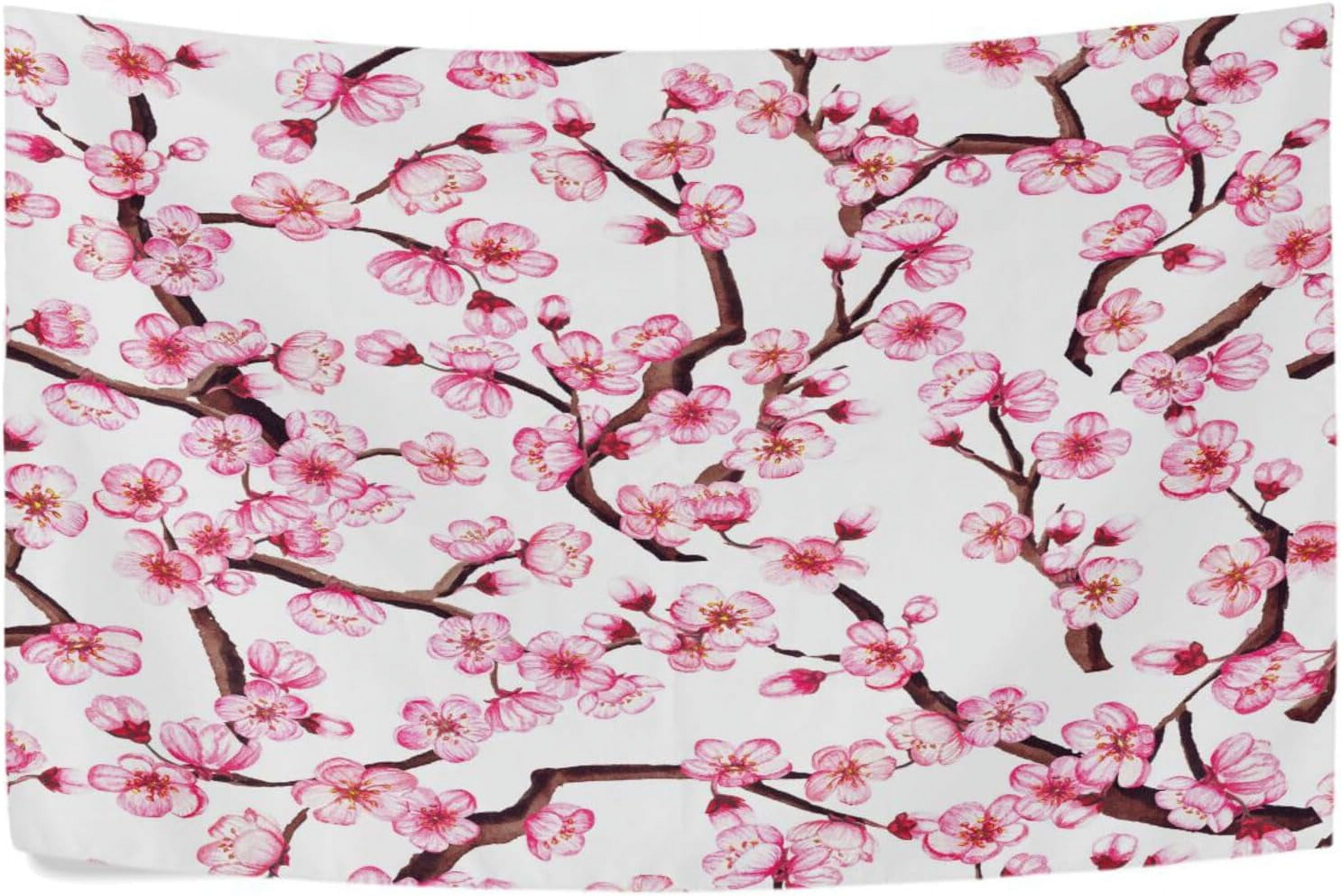 Coolnut Cherry Blossom Tapestry Aesthetic Tapestry Wall Hanging 90" x ...