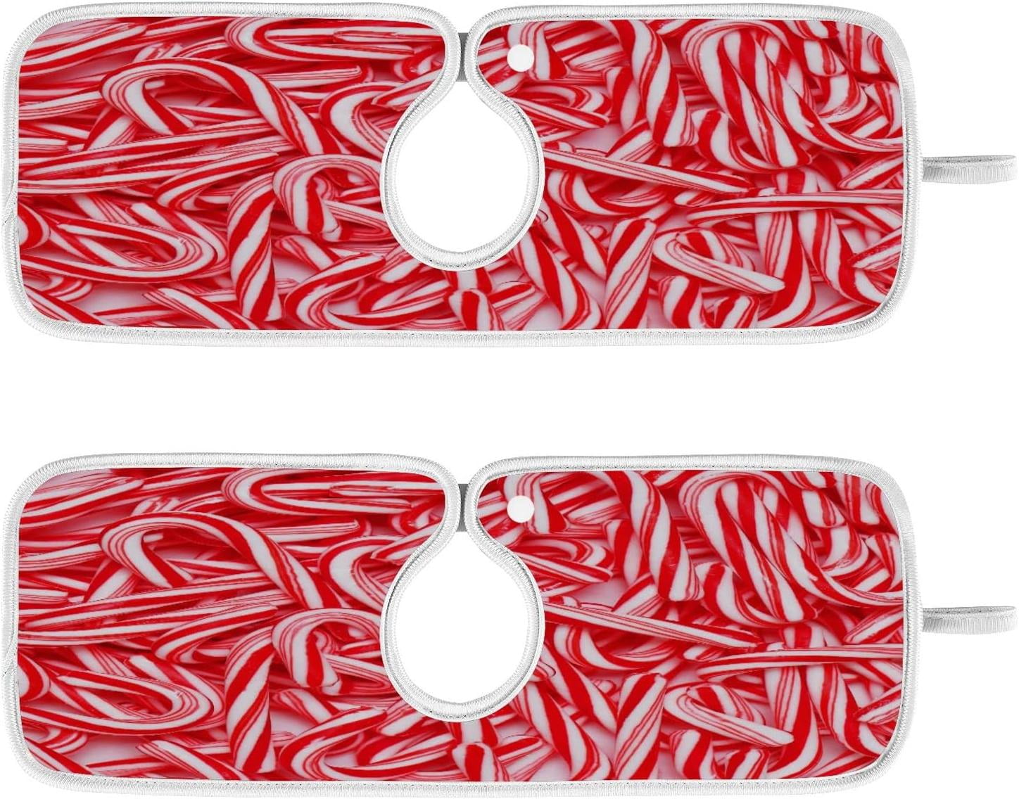 Coolnut Christmas Candy Canes Sink Splash Guard for Faucet 2 Packs ...