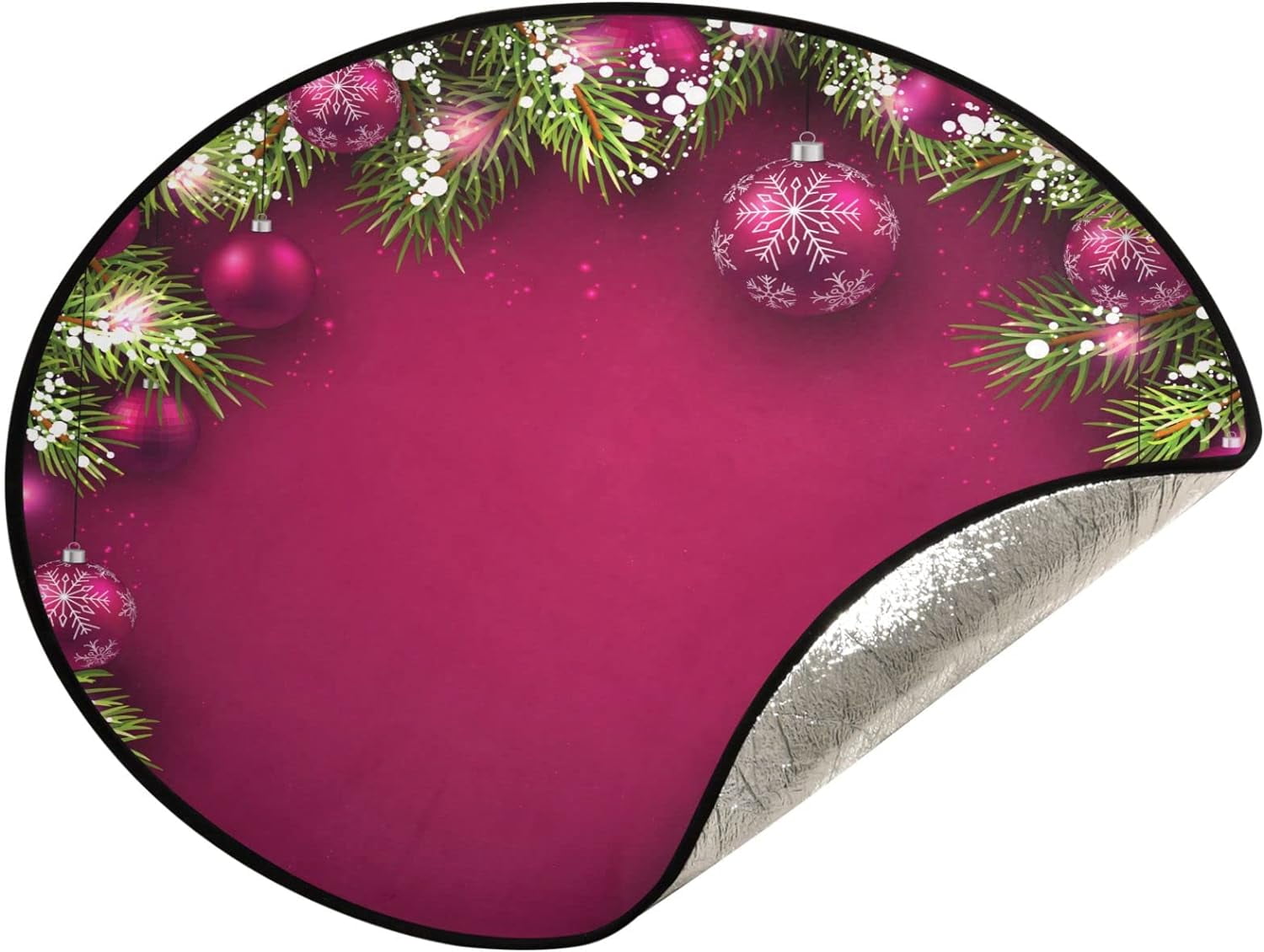 Coolnut Christmas Fir Branches Christmas Tree Mats Waterproof Tree ...