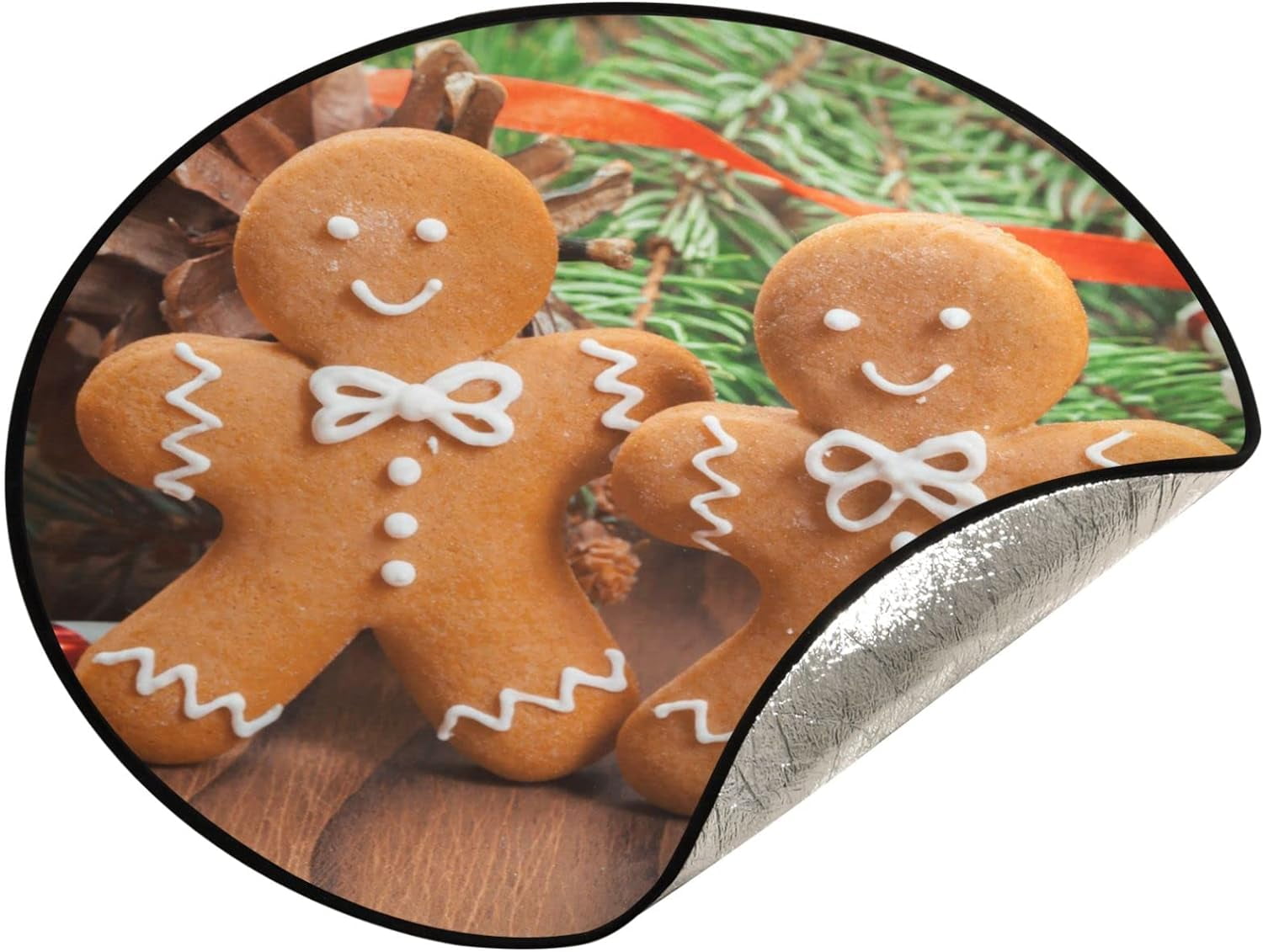 Coolnut Christmas Gingerbread Man Cookies Christmas Tree Mats ...