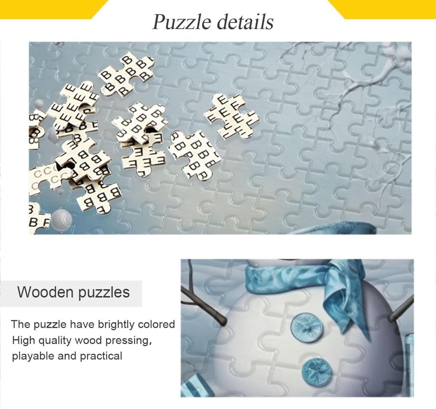 Coolnut Christmas Snowman Puzzles for Adults and Kids 1000 Pieces ...