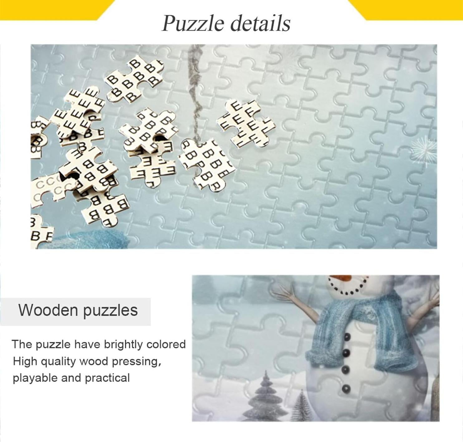 Coolnut Christmas Snowman Puzzles for Adults and Kids 1000 Pieces ...